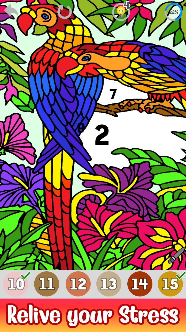 Nature Color by Number - Adult Paint , Glitter & Crayon Coloring Pages ...