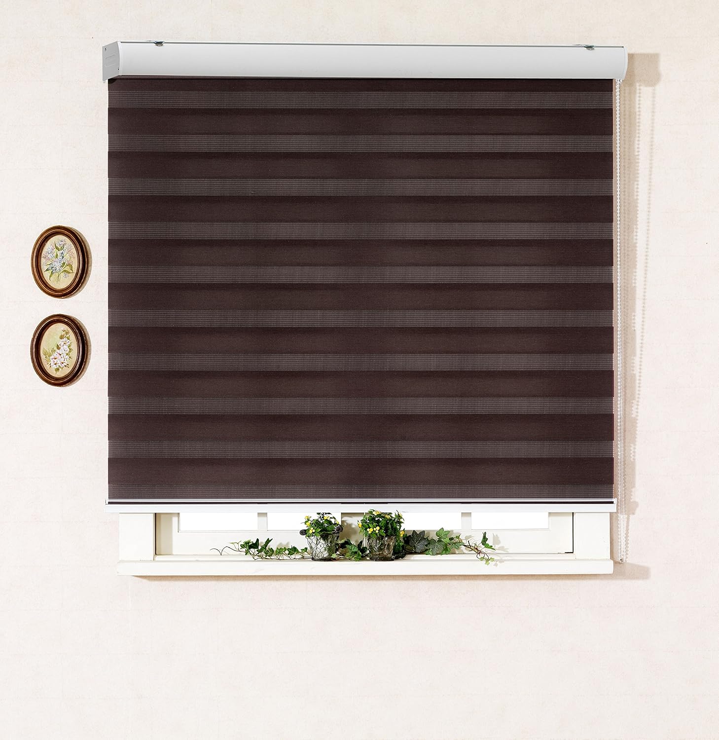 Buy Foiresoft Custom Cut to Size, Basic, Mocha, W 14 x H 82 inch Zebra ...