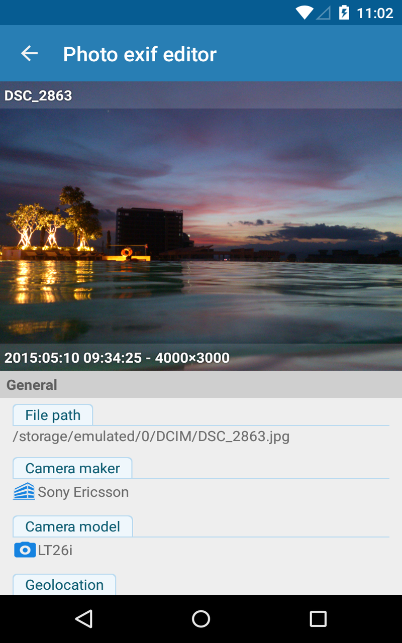 Photo EXIF editor - App on the Amazon Appstore
