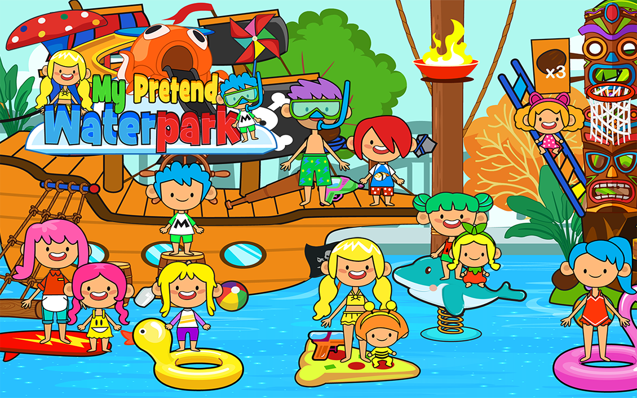 My Pretend Waterpark - Kids Summer Swimming & Splash Pad Park - App on ...