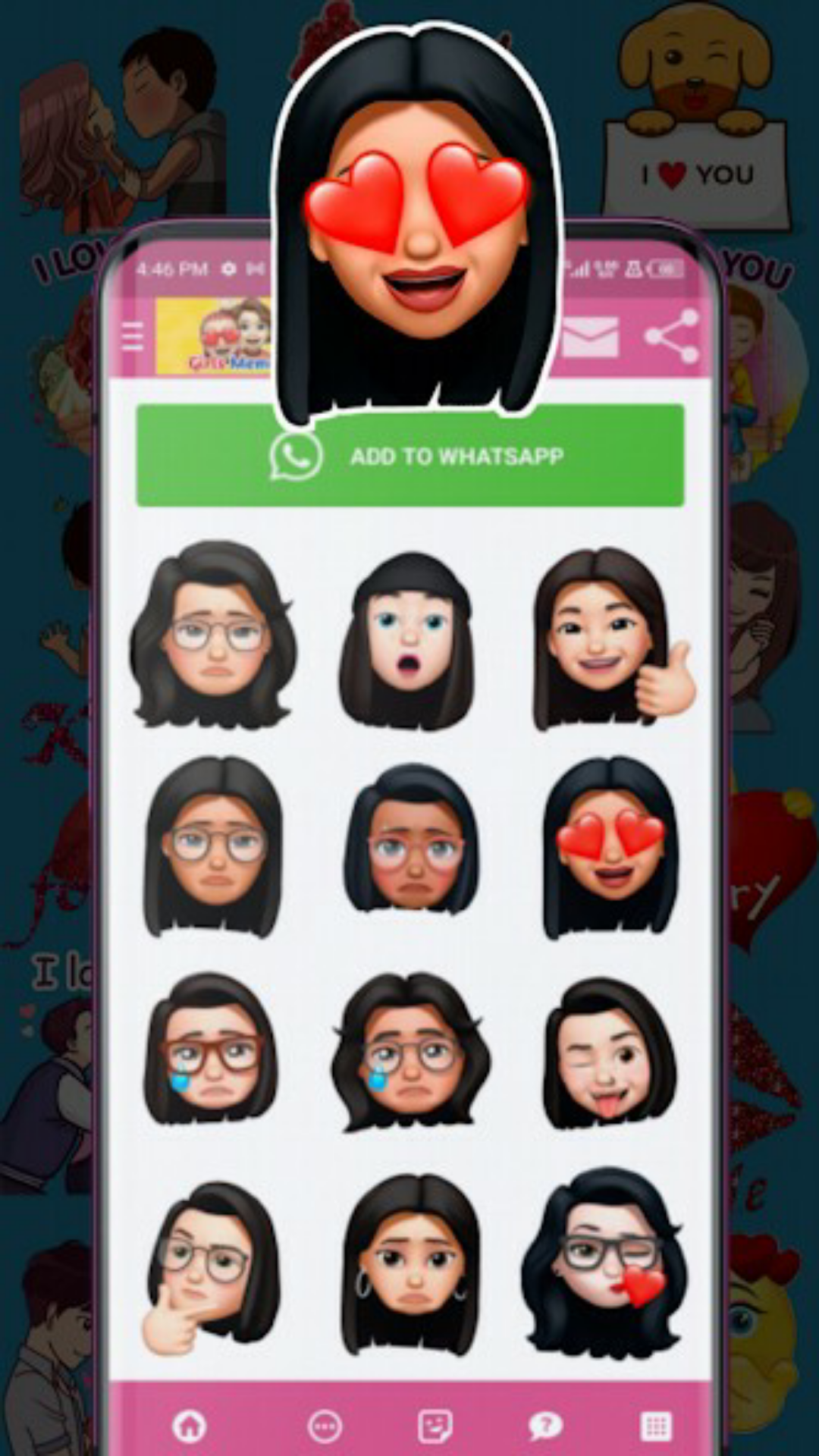 Female Memoji Stickers for WhatsApp 2023 - App on Amazon Appstore