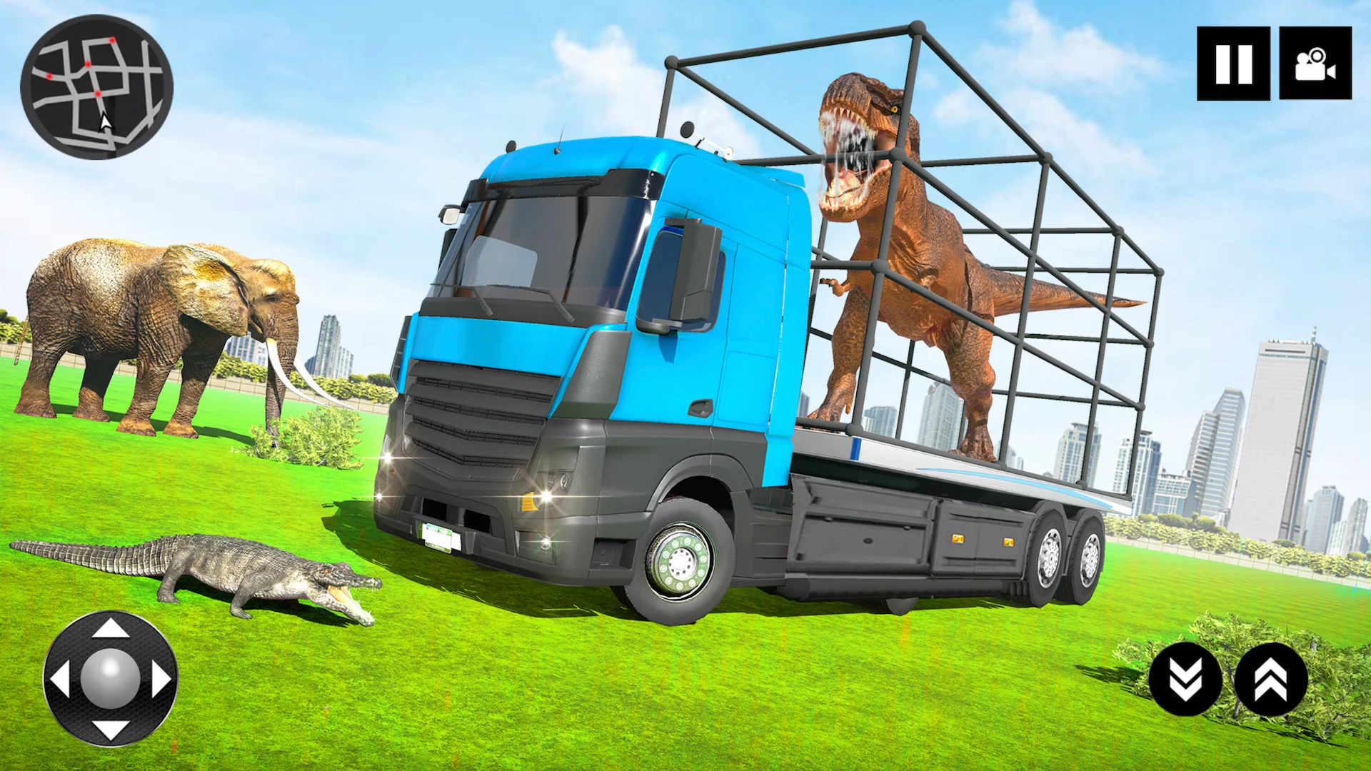 Dino Transporter Truck Driving Games - Wild Animal Transporter Games ...