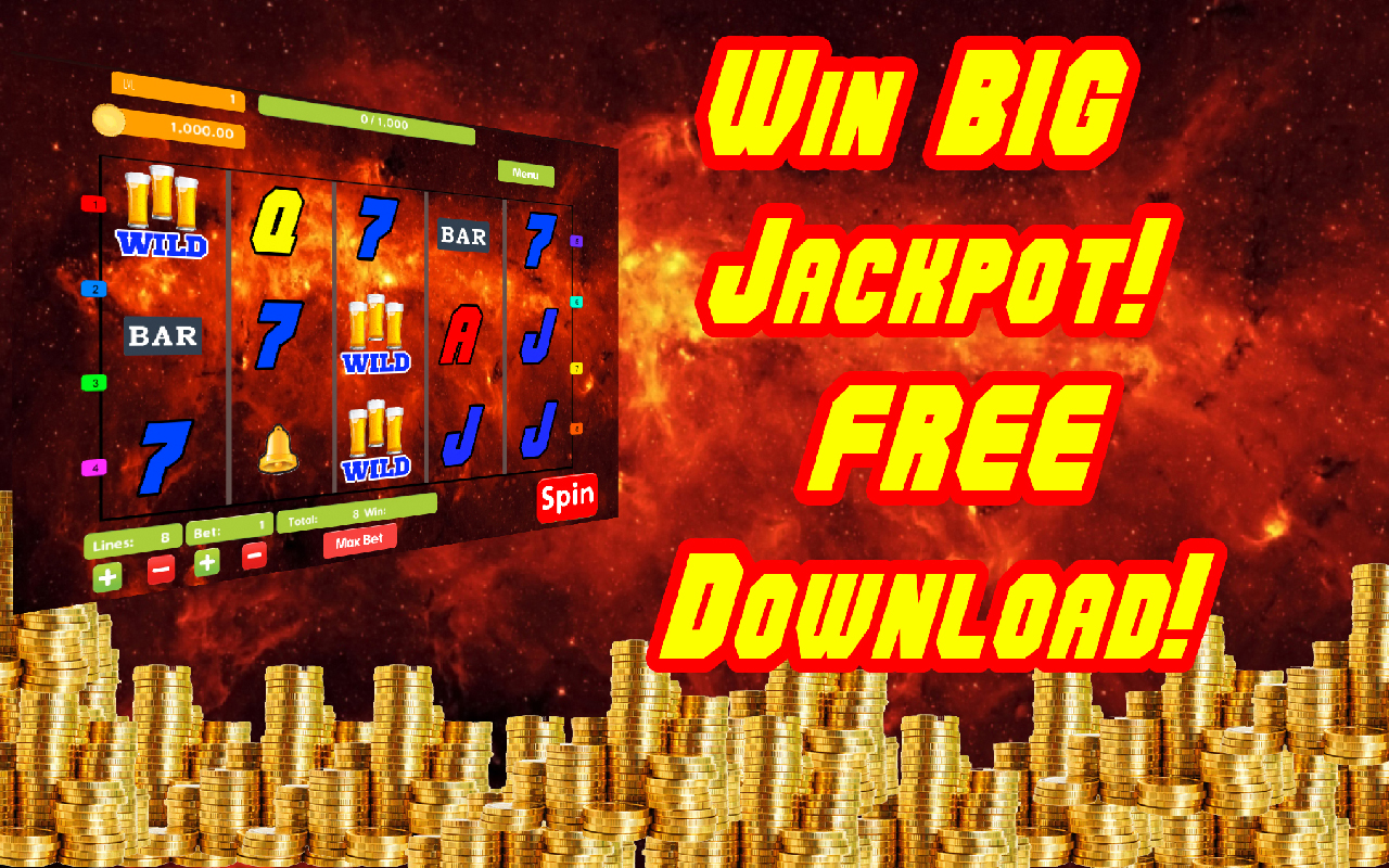 Action Stack Blazing Flaming 7s Casino Slot Machine Poker Machine Free ...