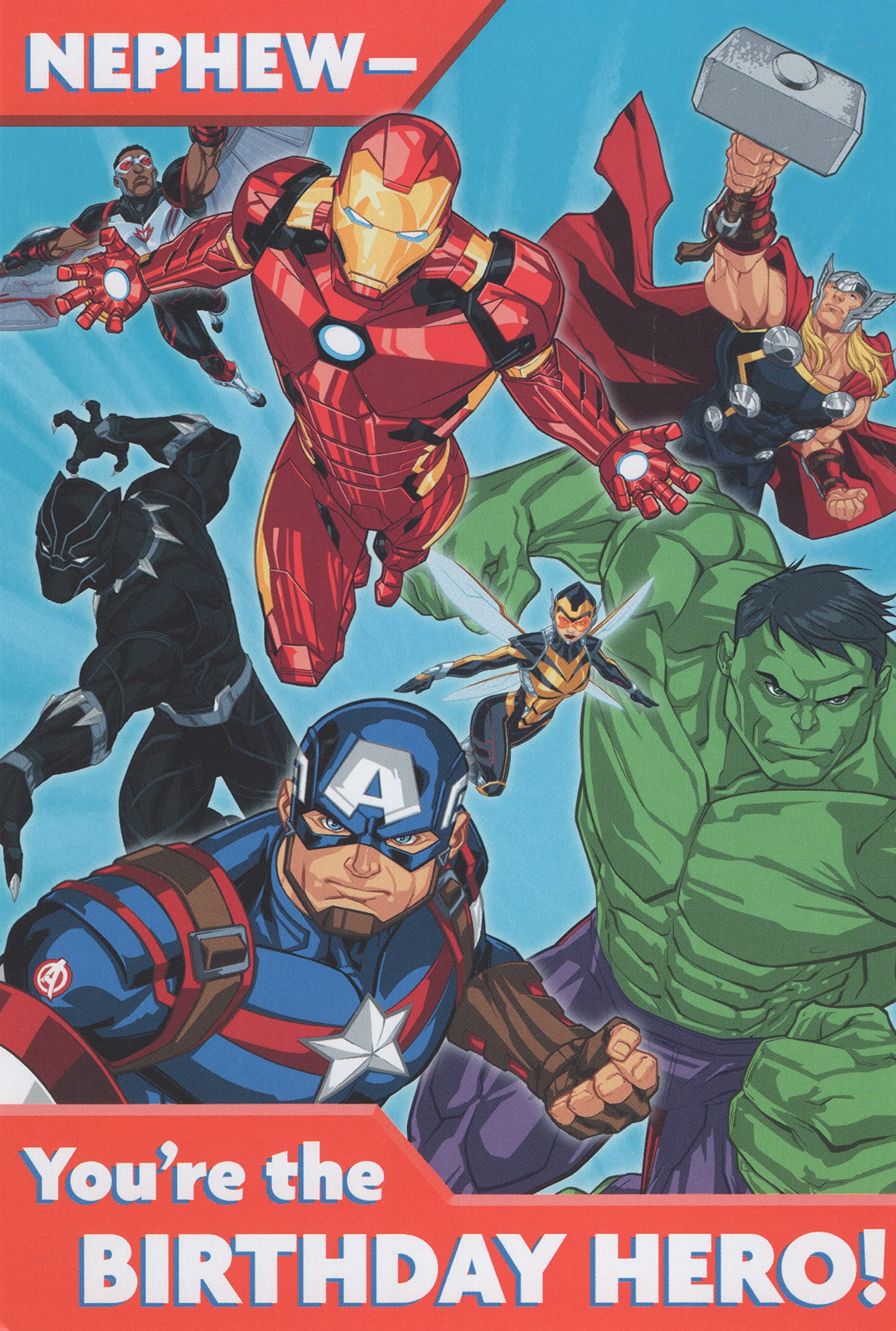 Avengers Happy Birthday Card Marvel Avengers You Deserve An Awesome