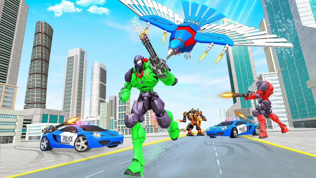 Robot Transform Game Flying Eagle Robot Car Games Transformation Robot ...