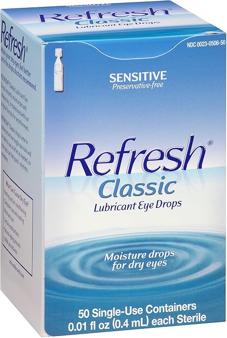 Amazon.com: REFRESH Classic Lubricant Eye Drops Single-Use Containers ...