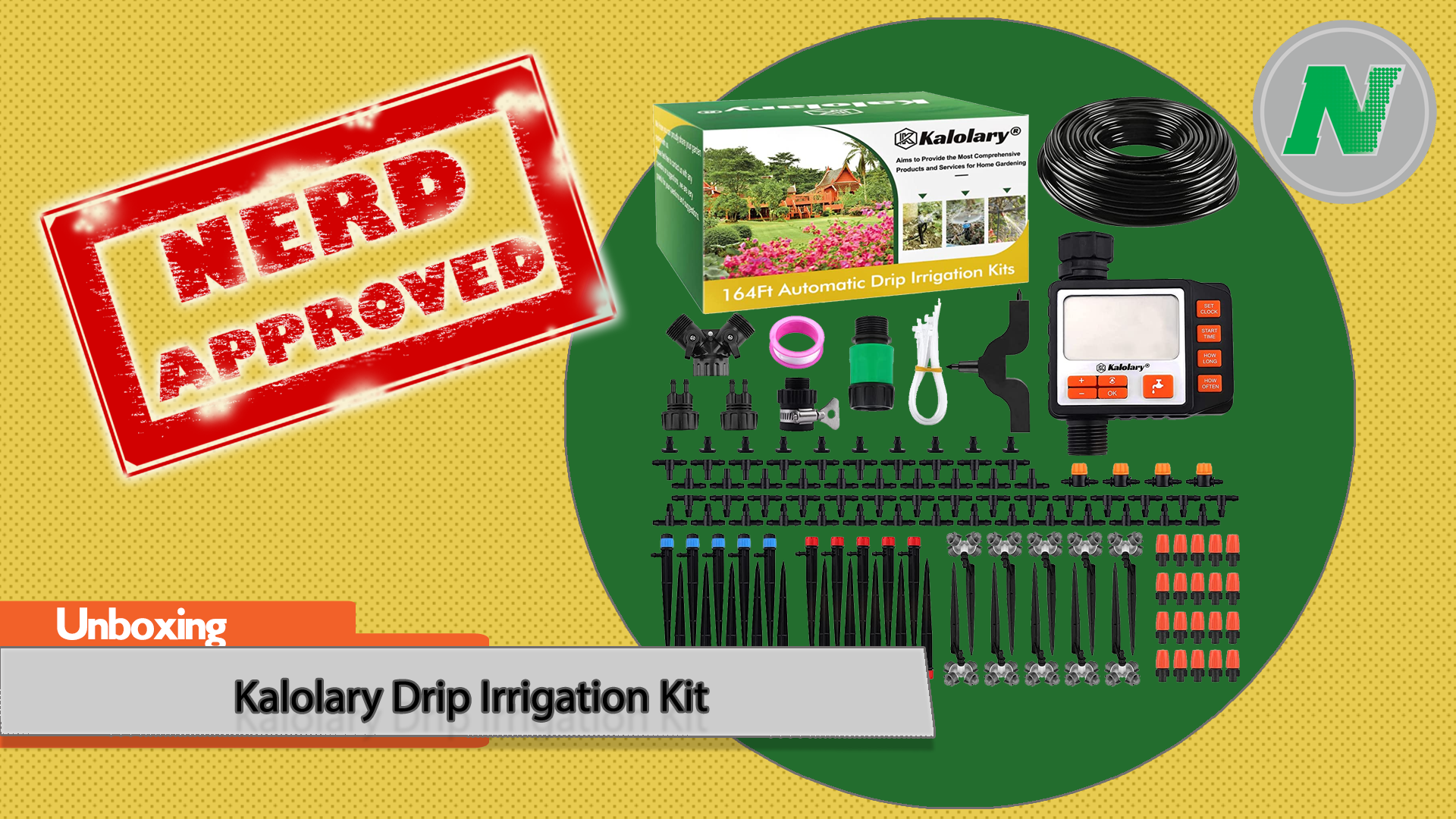 Watch Unboxing The Kalolary Drip Irrigation Kit on Amazon Live