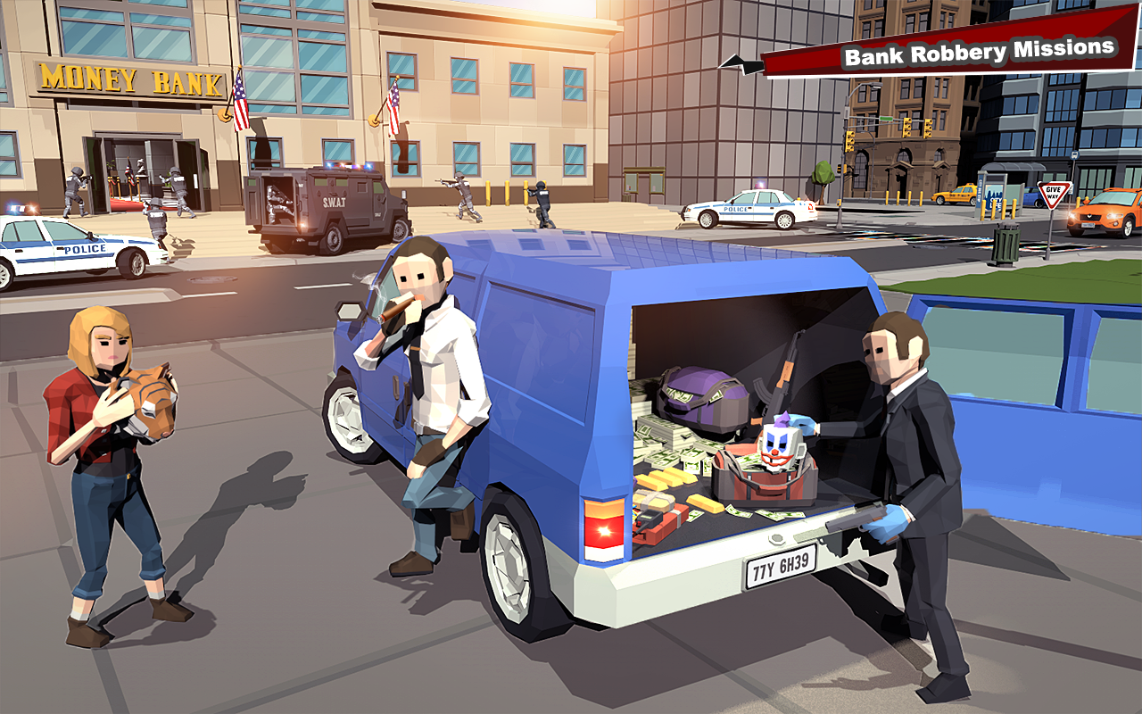 Bank Robbery Crime La Police