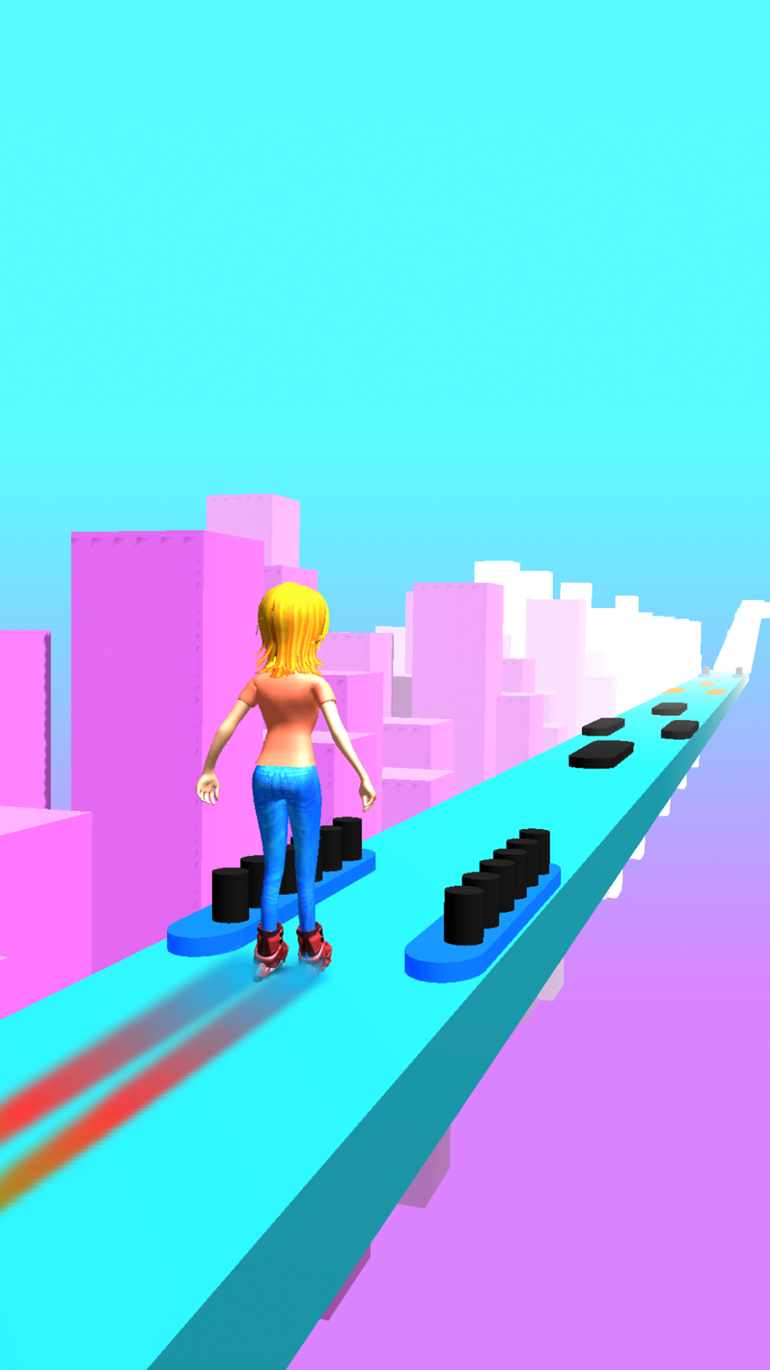 Ice Skater Slide: Skate, jump & dodge obstacles in a sky-high ice ...