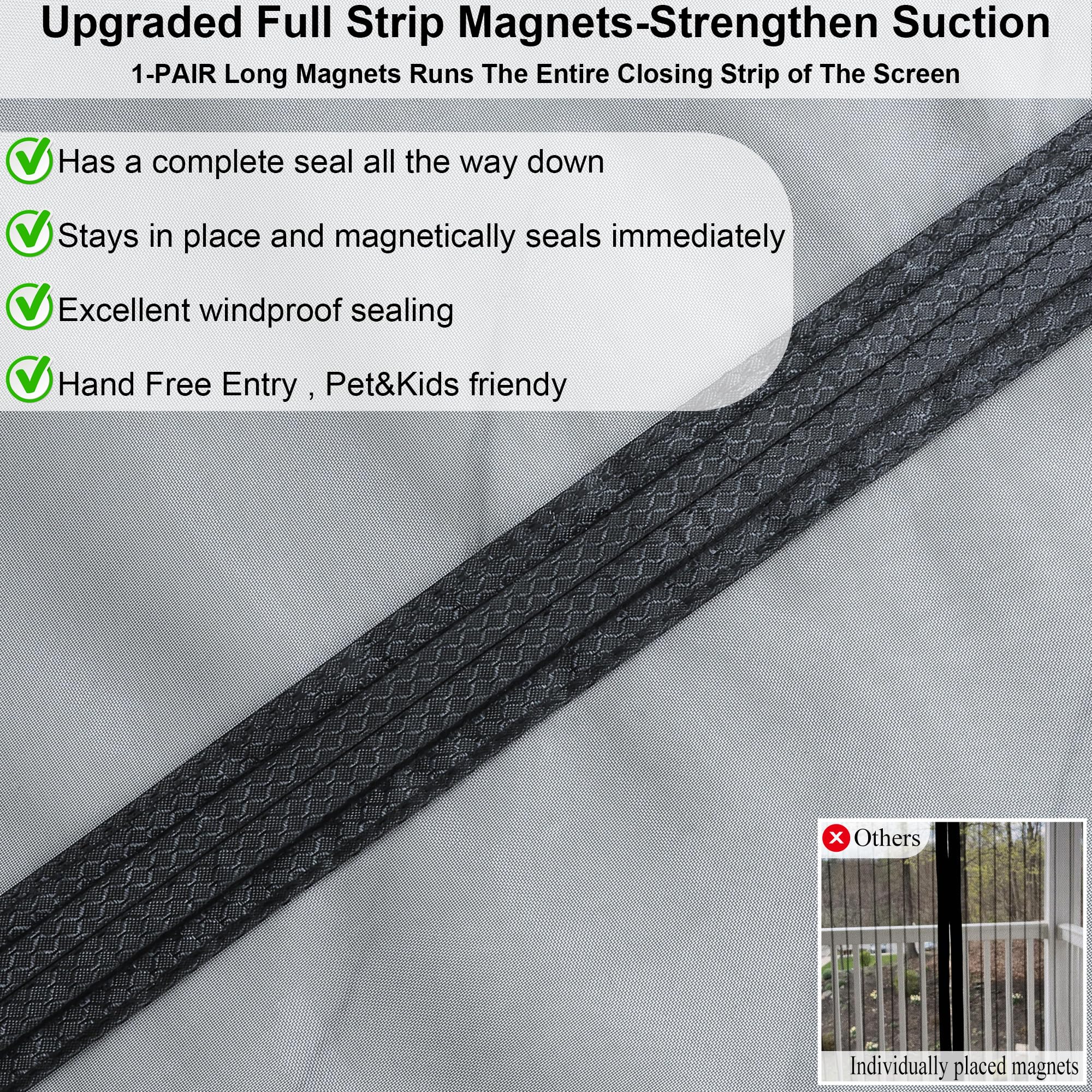 Snapklik.com : High Density Magnetic Screen Door,Reinforced Thicker ...