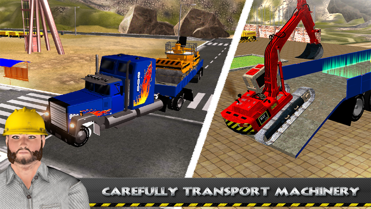 City Road Builder Heavy Construction Excavator Simulator: Heavy ...