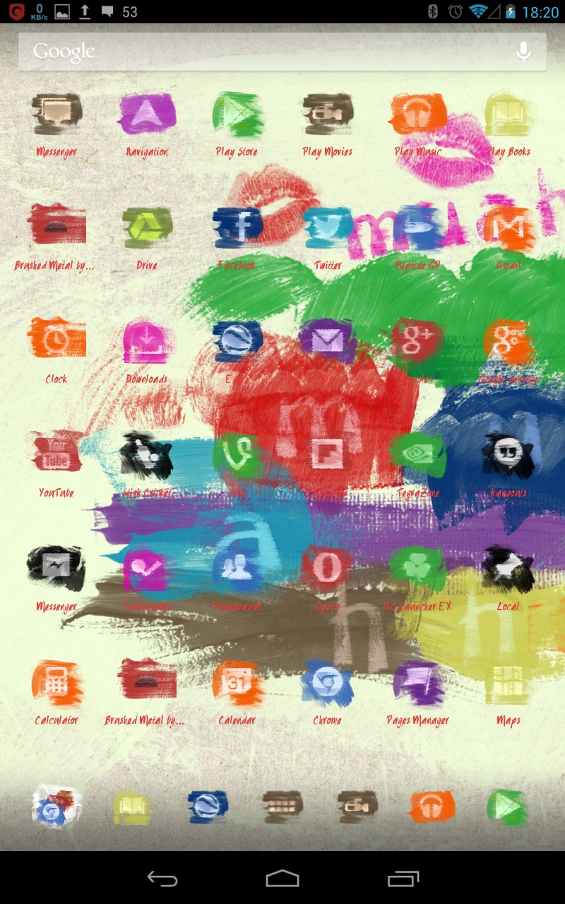 Painted Muah APEX/ADW Theme:Amazon.com:Appstore for Android