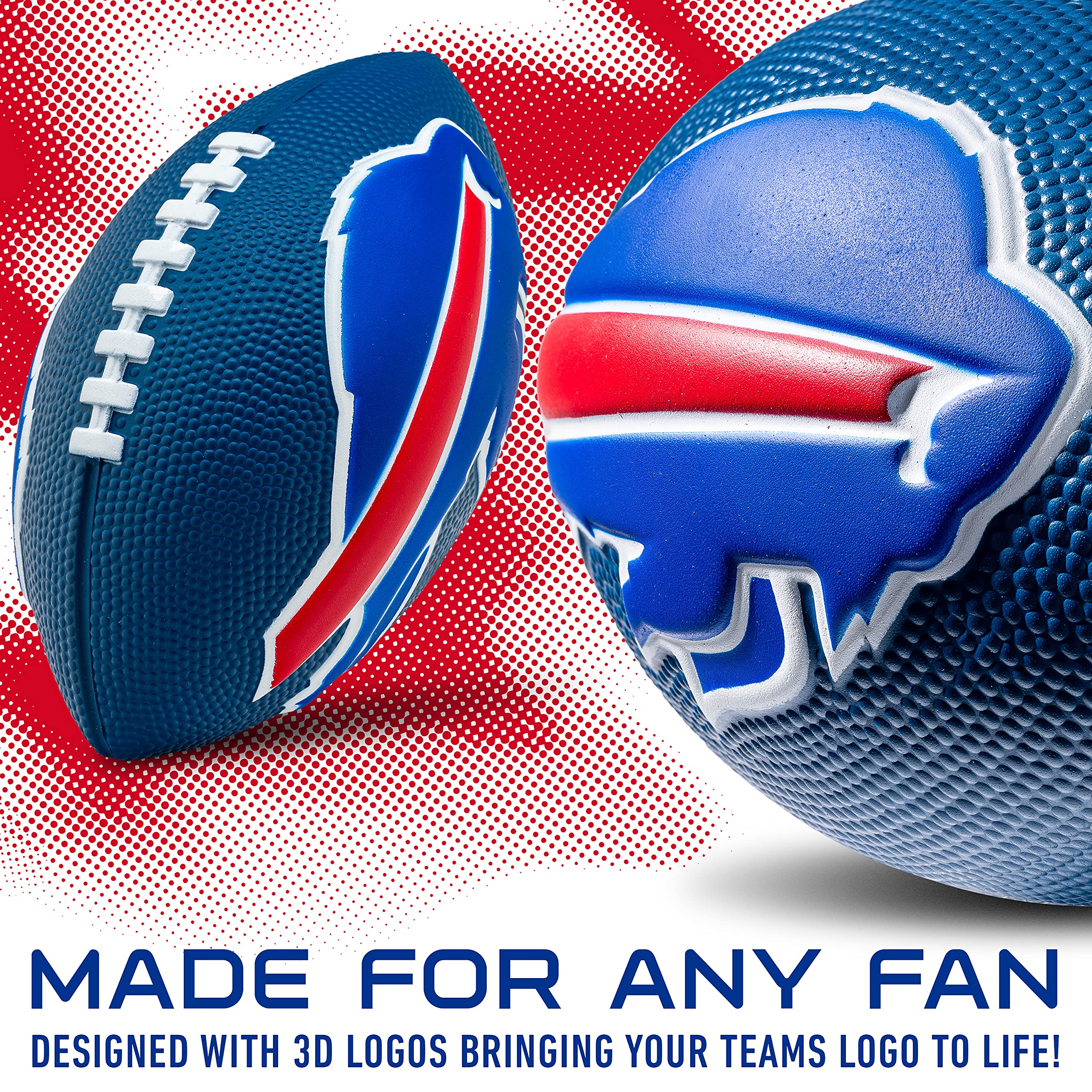 Snapklik.com : Franklin Sports NFL Buffalo Bills Football - Kids Foam ...