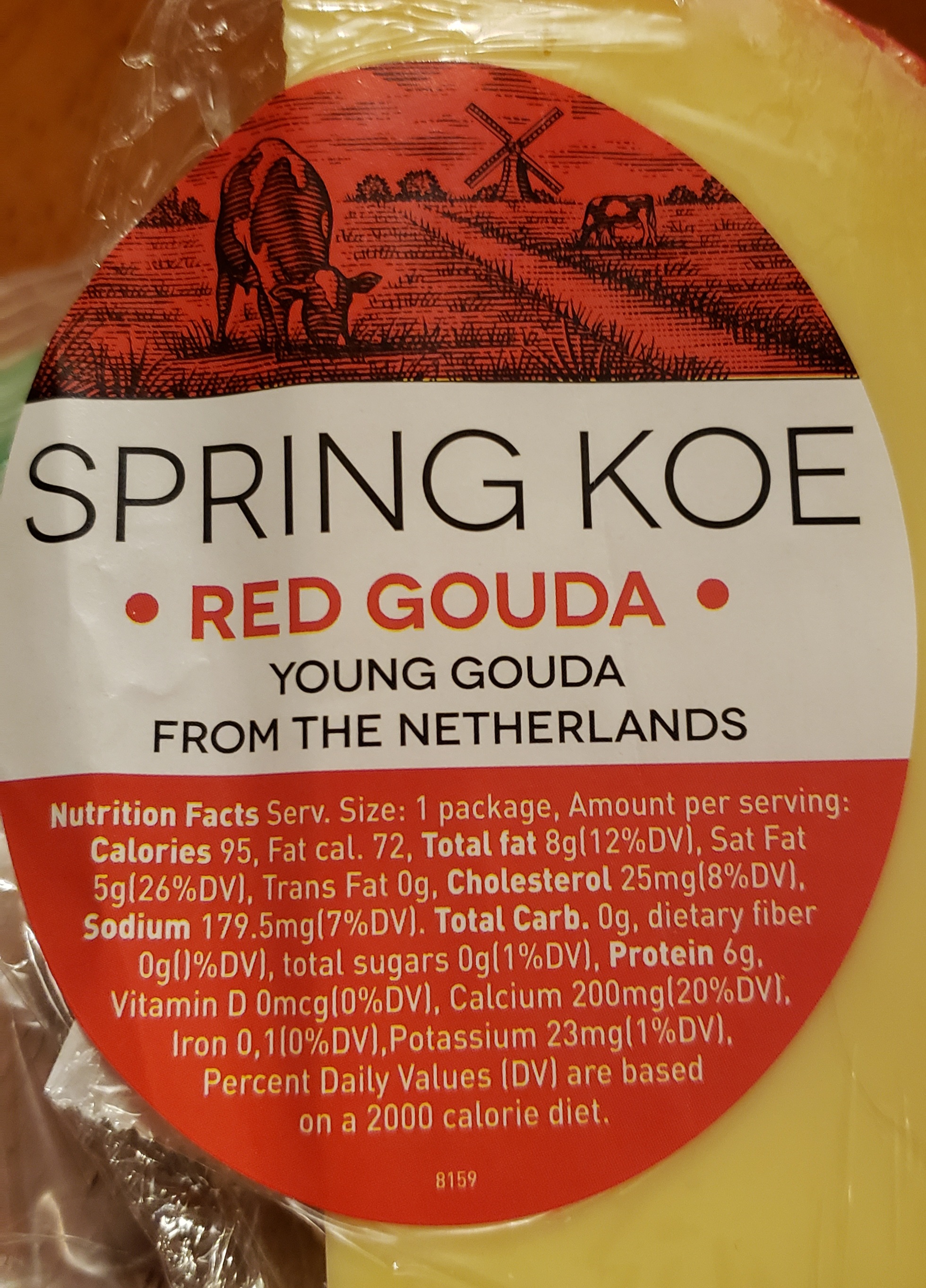 Amazon.com: SPRING KOE Red Wax Creamy Gouda : Grocery & Gourmet Food