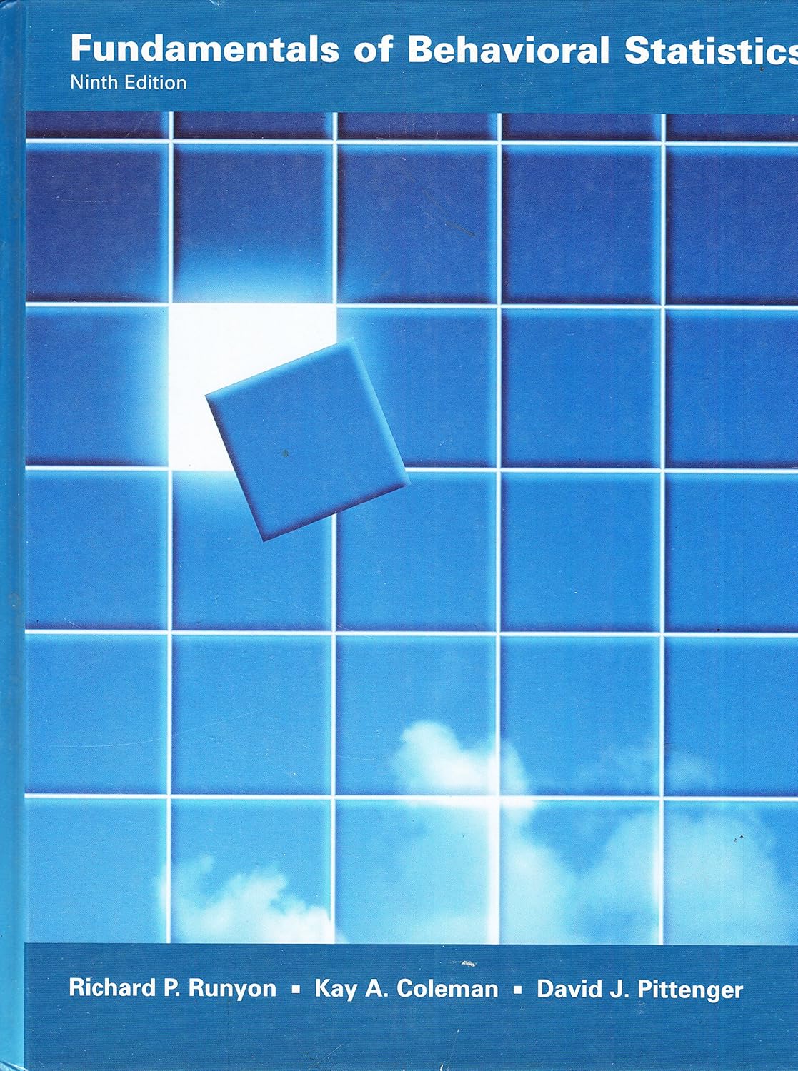 Fundamentals of Behavioral Statistics: Runyon, Richard P ...