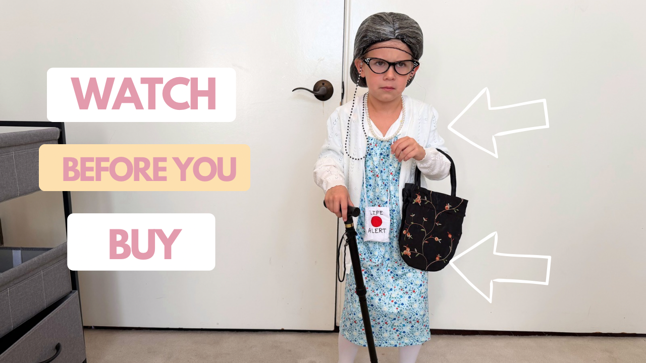 Watch Honest Review - Boutrele 11 Pcs Old Lady Costume for Kids,100 ...