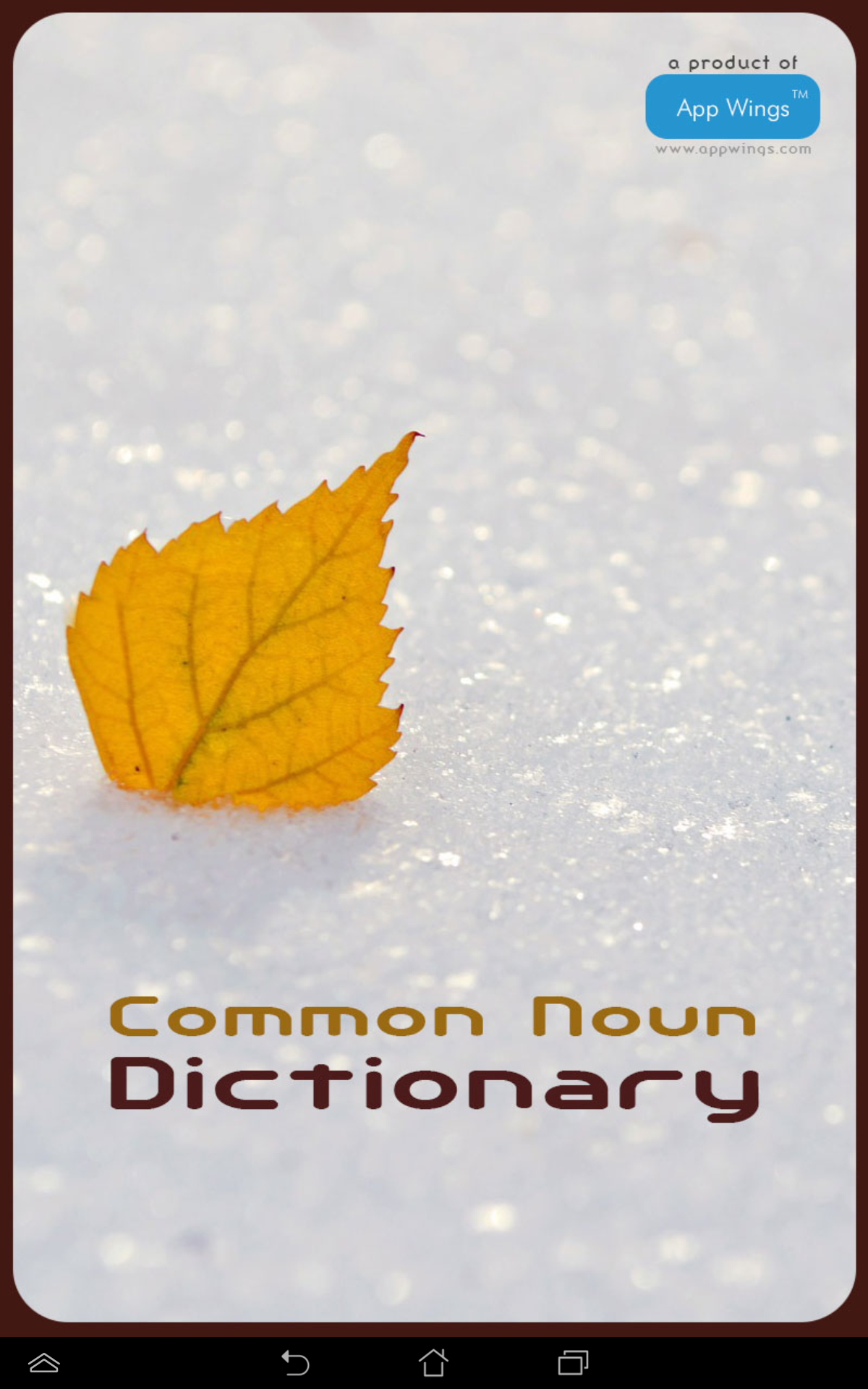 The Common Noun Dictionary - App on Amazon Appstore