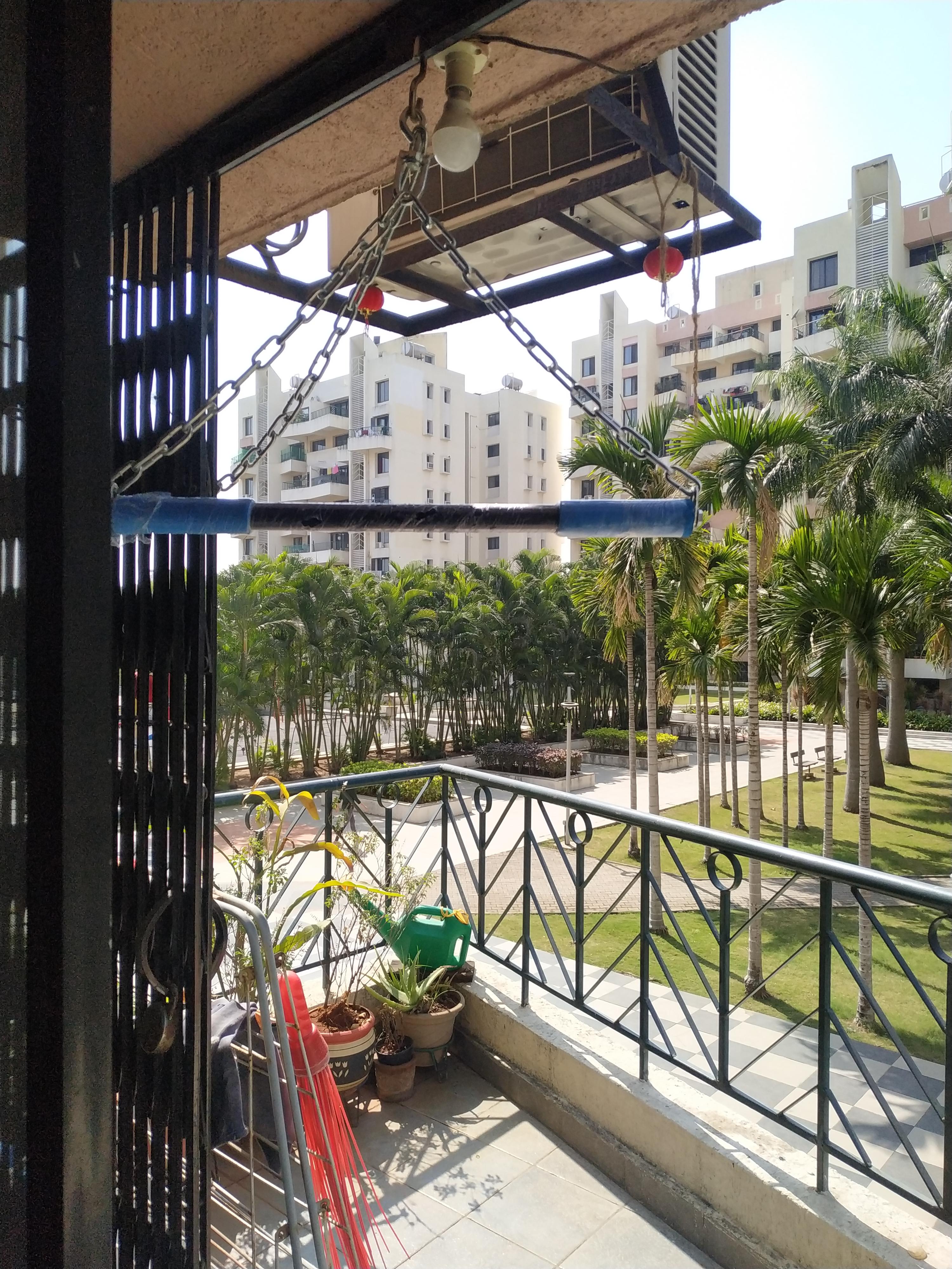 Ans Heavy Duty Pull up Chin up Hanging Rod with Chain for Strength ...