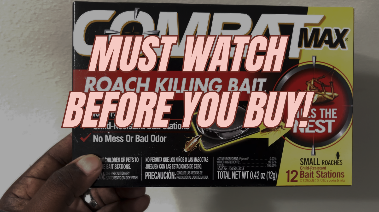 Watch Review of Combat Max 12 Month Roach Killing Bait | Worth it? on ...