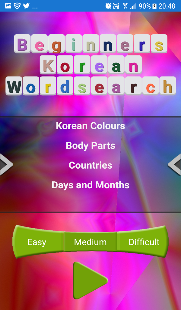 Beginners Korean Wordsearch - App on Amazon Appstore
