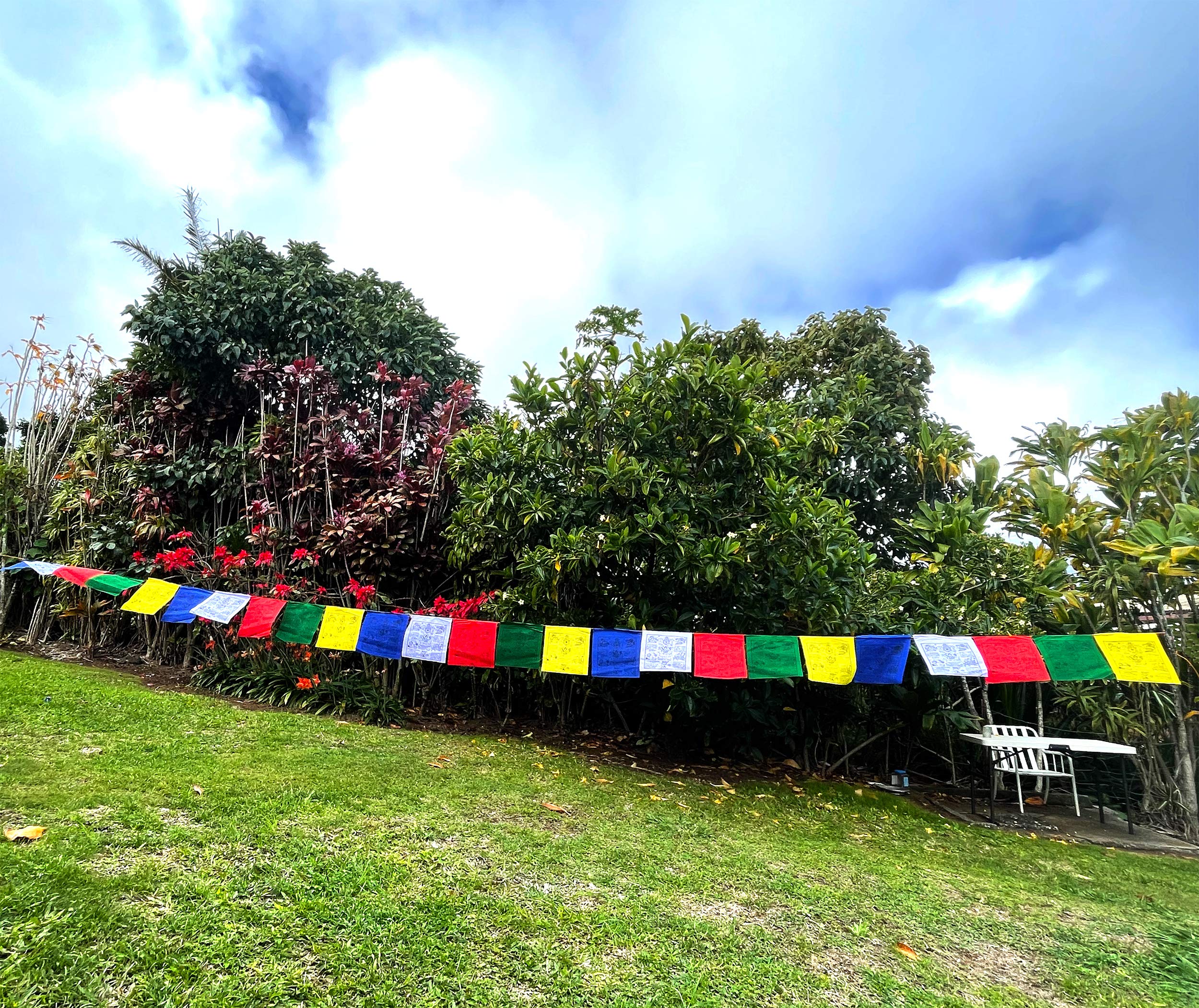 Tibetan Extra Large Wind Horse Prayer Flags 27 Feet Long. Five Tibetan ...