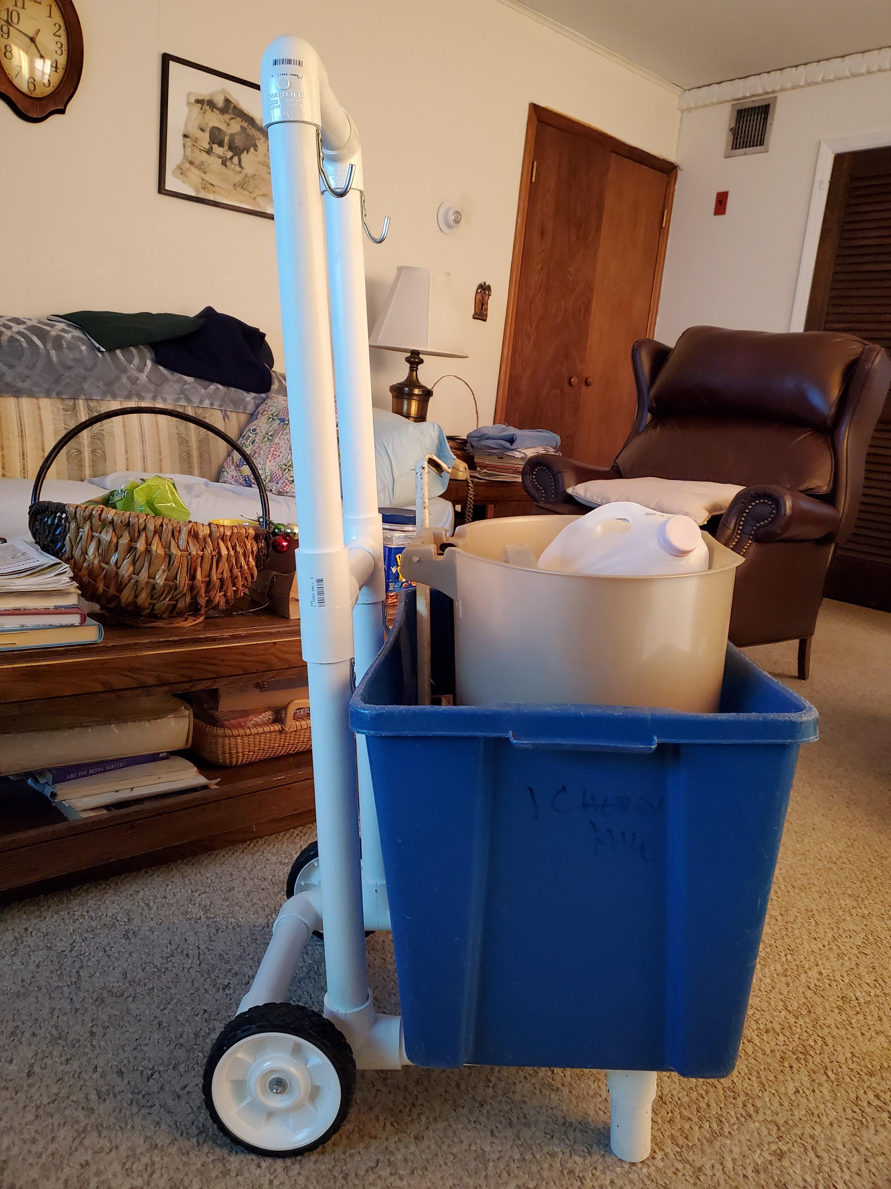 Amazon.com: Recycling Cart – 2 Wheels – 1-1/2” PVC – Heavy Duty – Easy ...