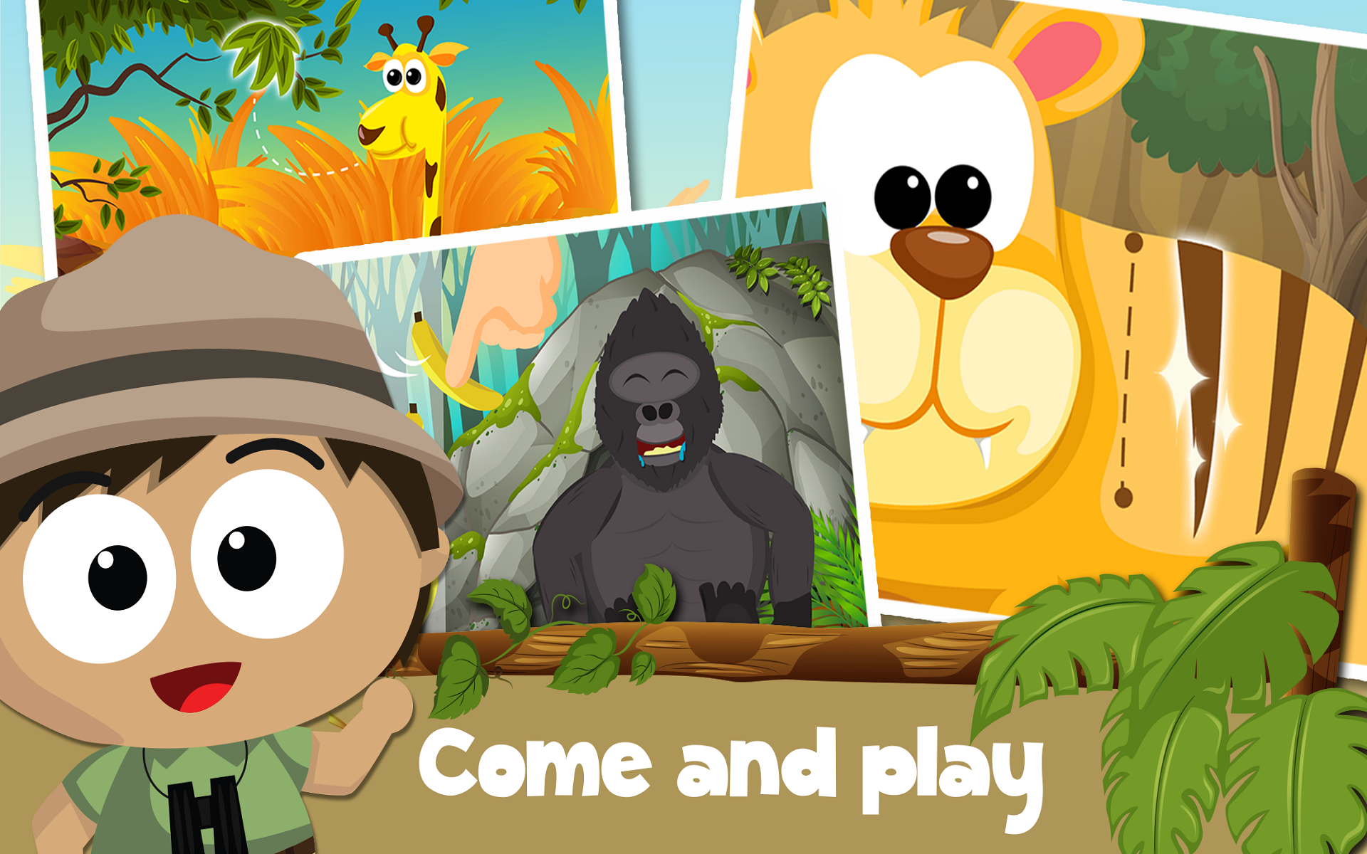 Wildlife Cartoon - Game for Kids - Have fun in the Jungle!:Amazon.ca ...
