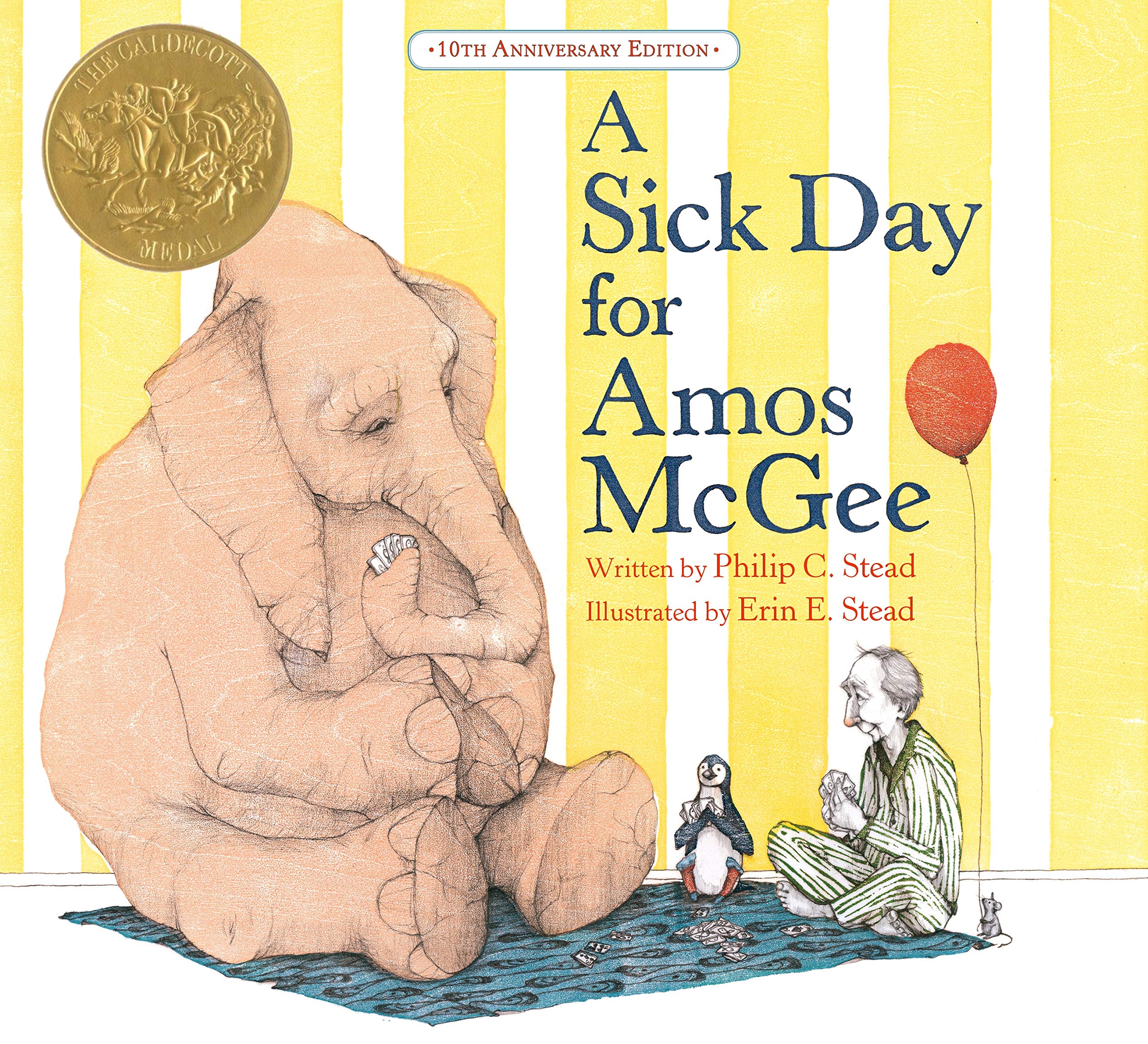 A Sick Day for Amos McGee: 10th Anniversary Edition: Stead, Philip C ...
