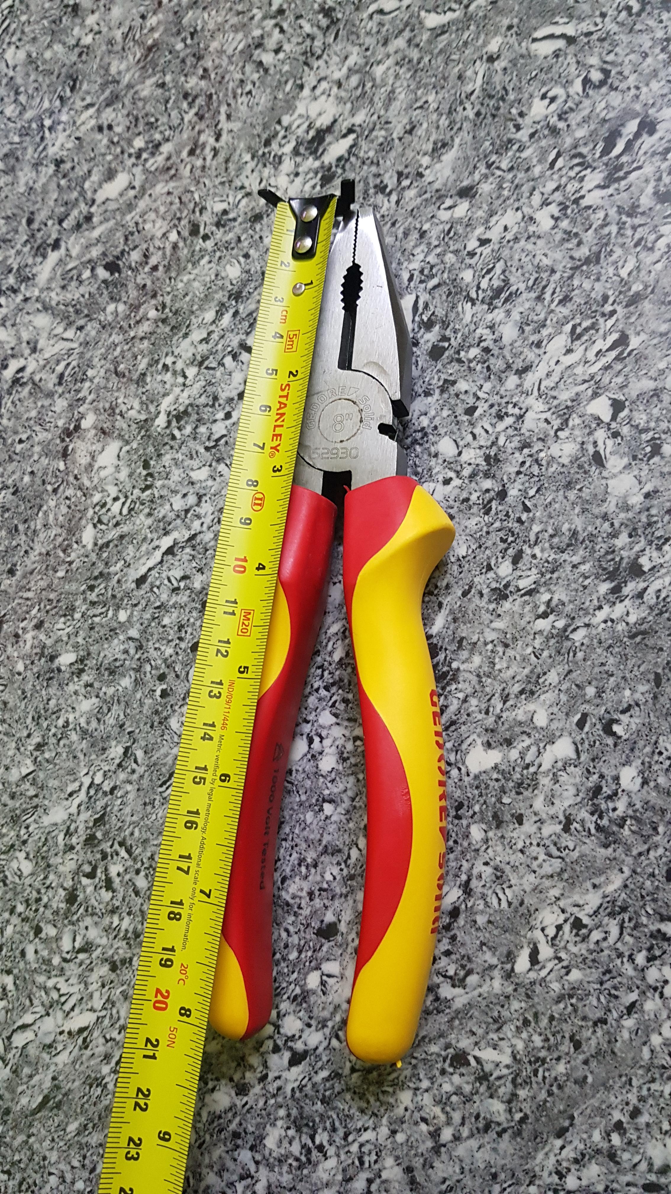 GEDORE SOLID COMBINATION PLIER-INSULATED 1000V 8" QTY 1 PCS : Amazon.in ...