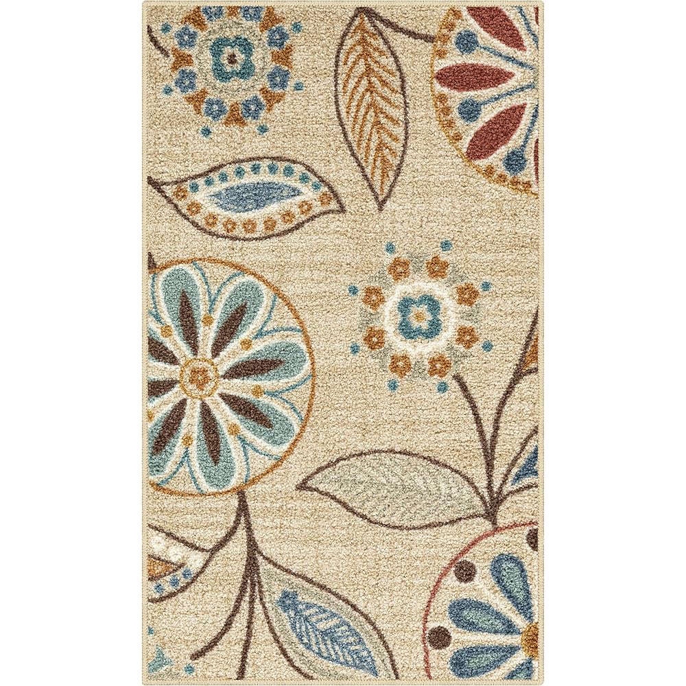 $2/mo - Finance Maples Rugs Reggie Floral Kitchen Rugs Non Skid ...