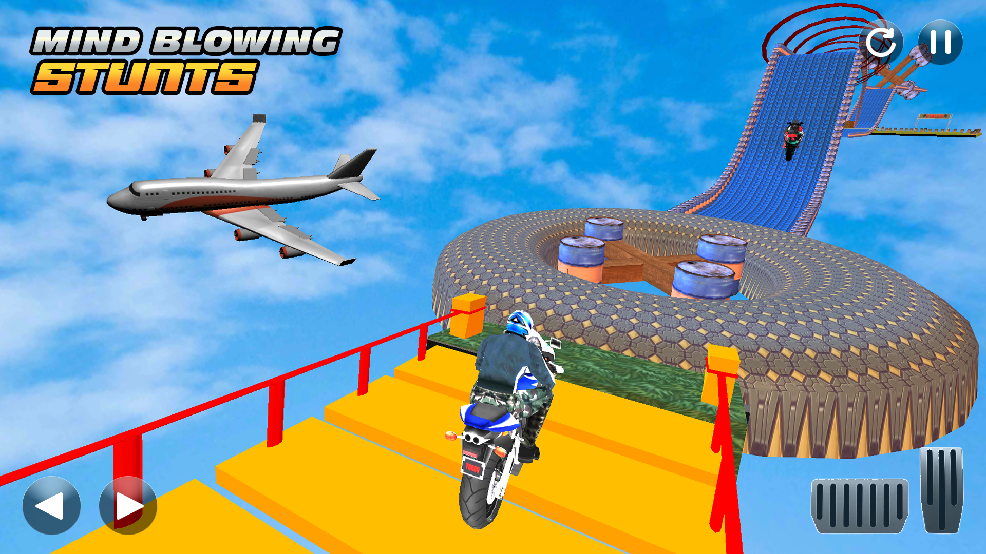 bike mega stunts parking and racing games 3D free driving & drifting ...