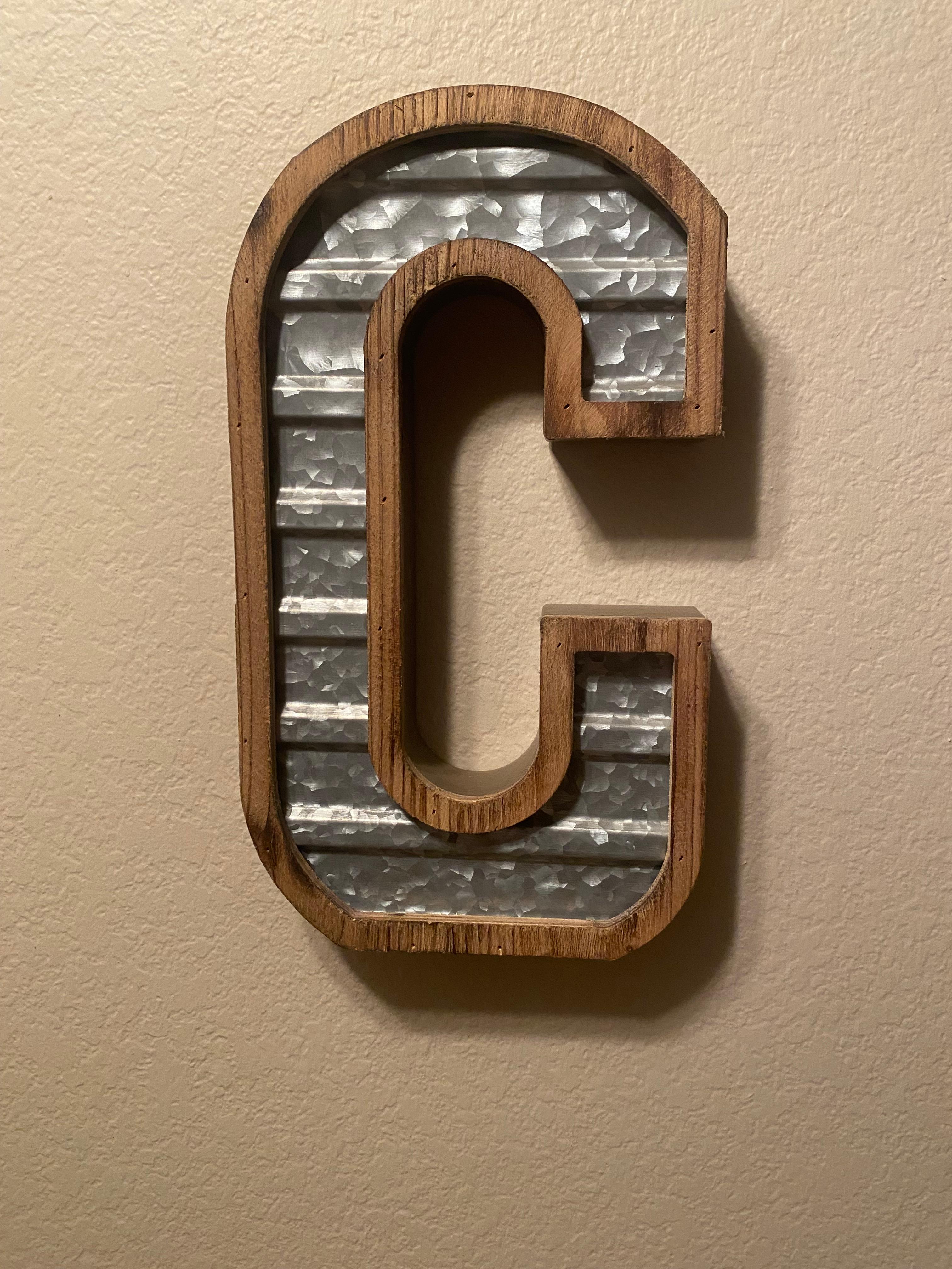 Watch Galvanized Metal Letters for Wall Decor 3D Letter Hanging or ...