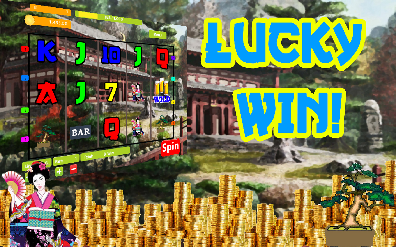 Japan Beauty Dress Kimono Jackpot Lucky Vegas Casino Slot Machine Poker ...