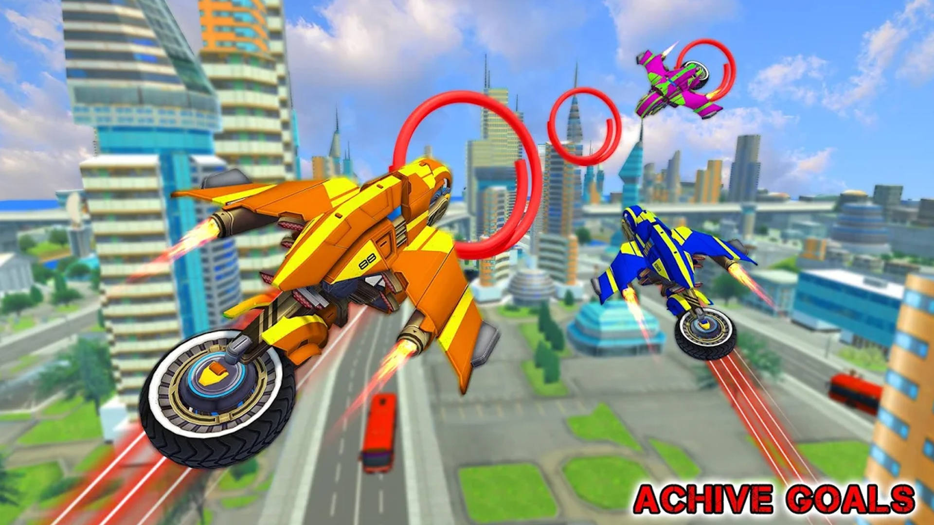 Flying Bike Games - Robot Motorcycle Stunt Rider - App on Amazon Appstore
