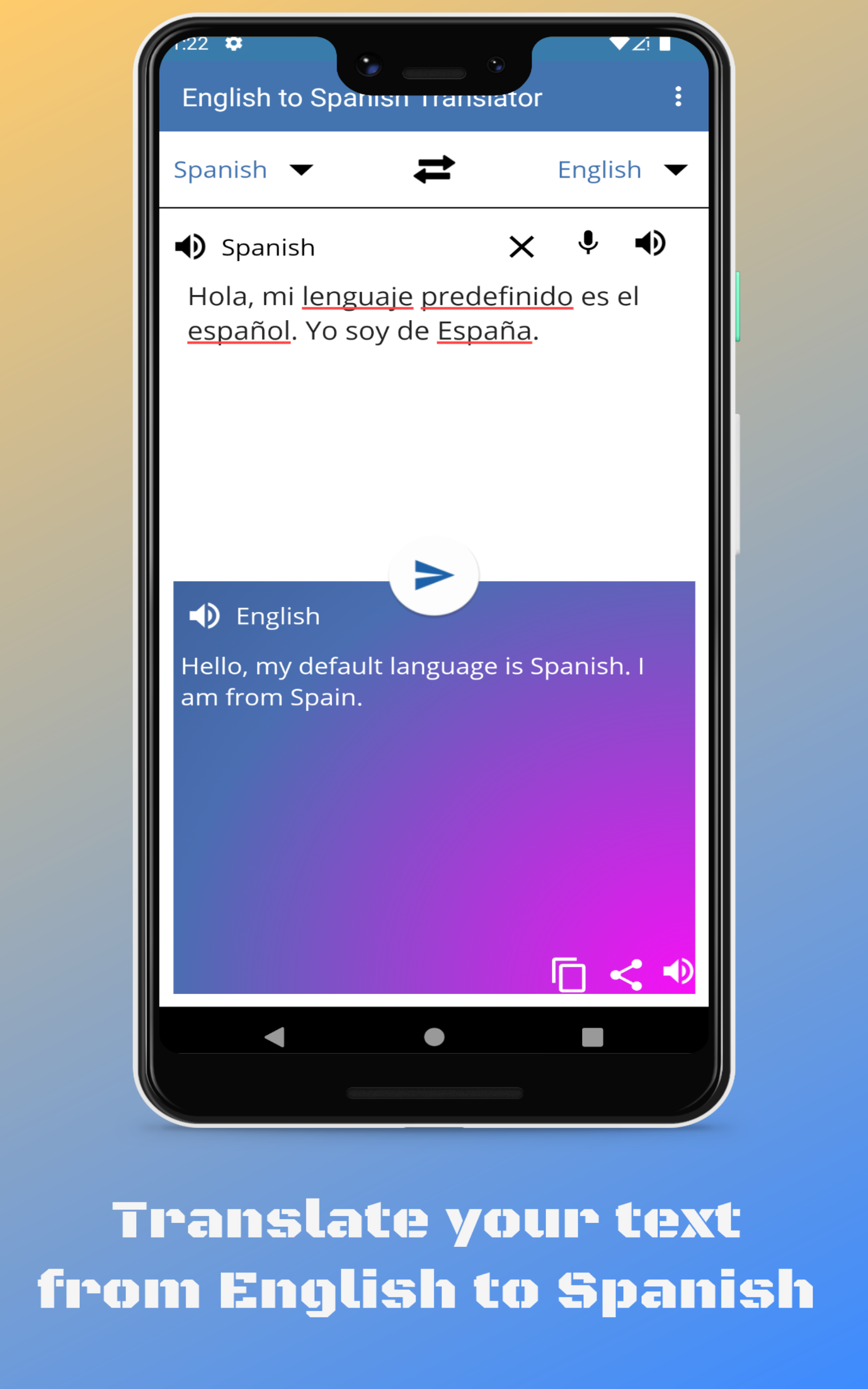 English to Spanish Translator Easy and Fast on Your Phone or Tablet ...