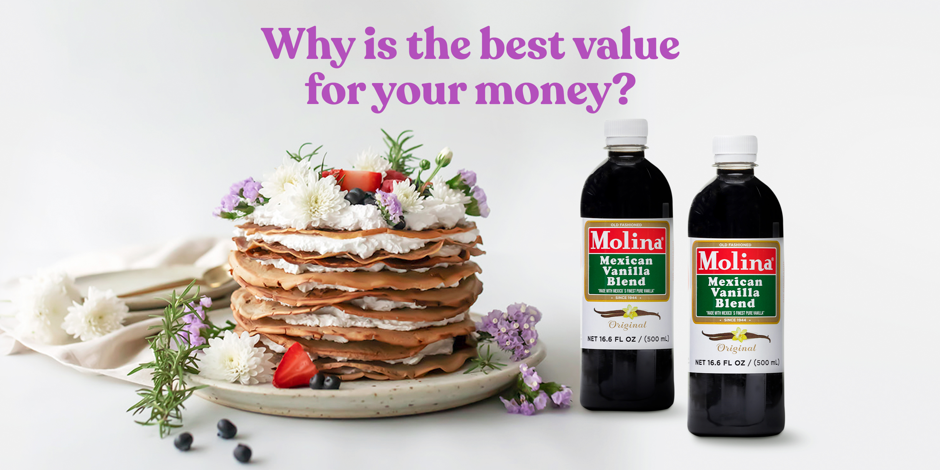 Molina Vanilla Flavor Molina Clear Vanilla Extract - 1 Gallon Bulk Size ...