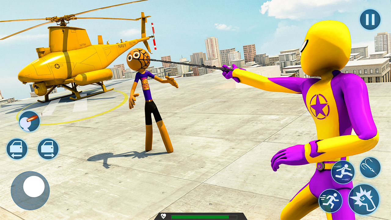 Real Stick Rope Hero Crime City Fighter Mission - Amazing Flying Super ...