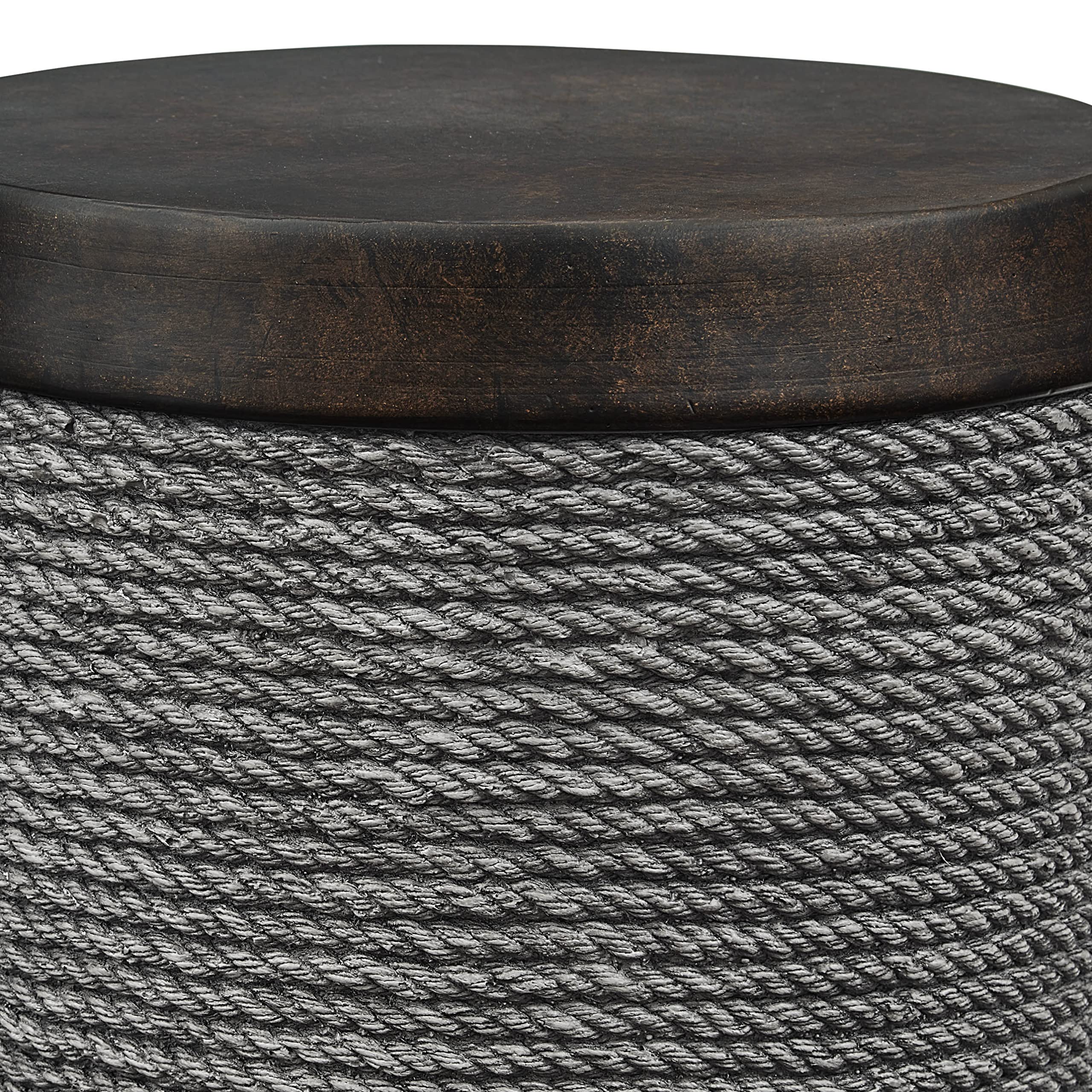 Snapklik.com : Ball & Cast End Concrete Accent Side Table