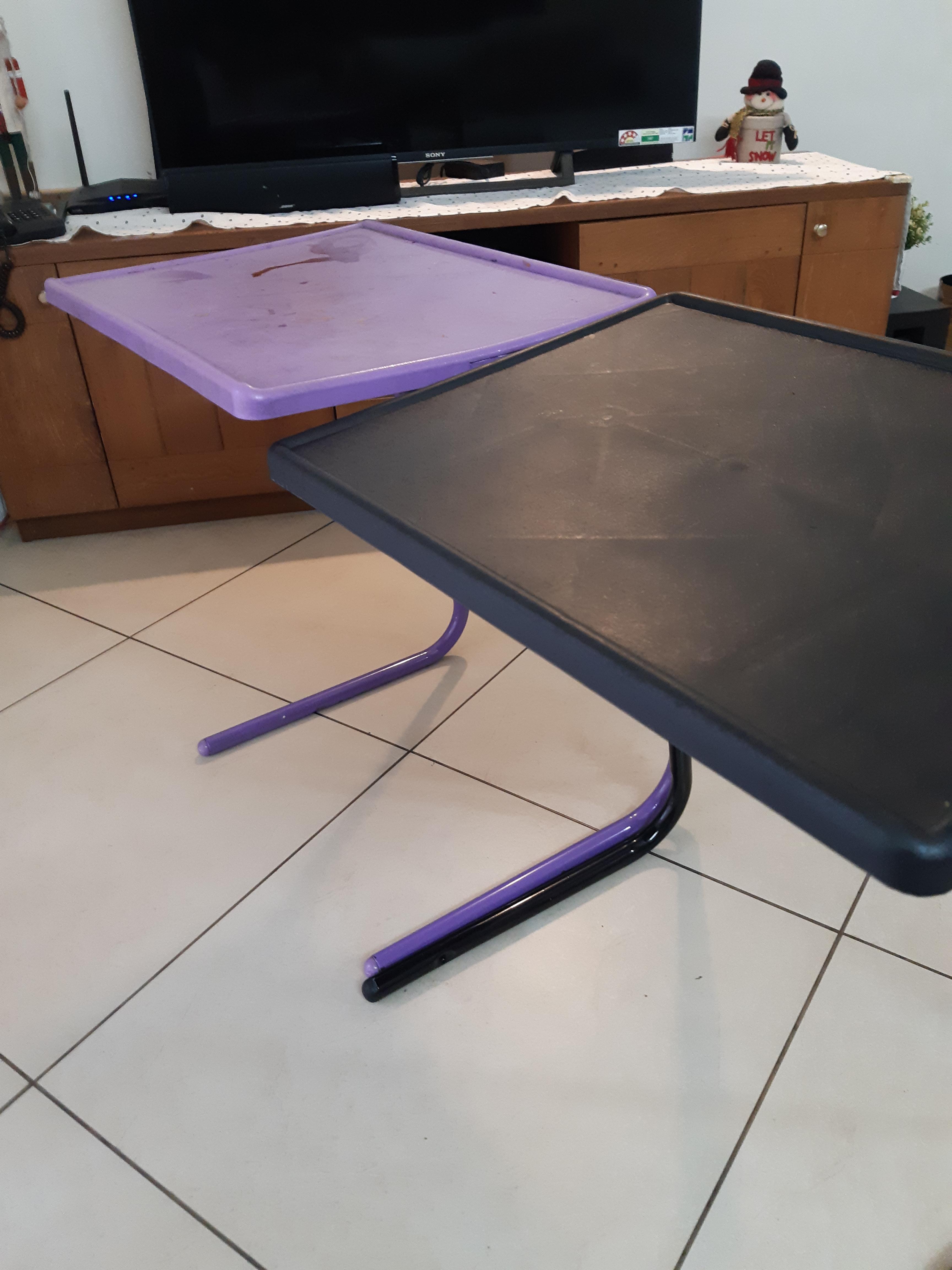 Table-Mate Ii Folding Plastic TV Tray (Black) : Amazon.in: Home & Kitchen