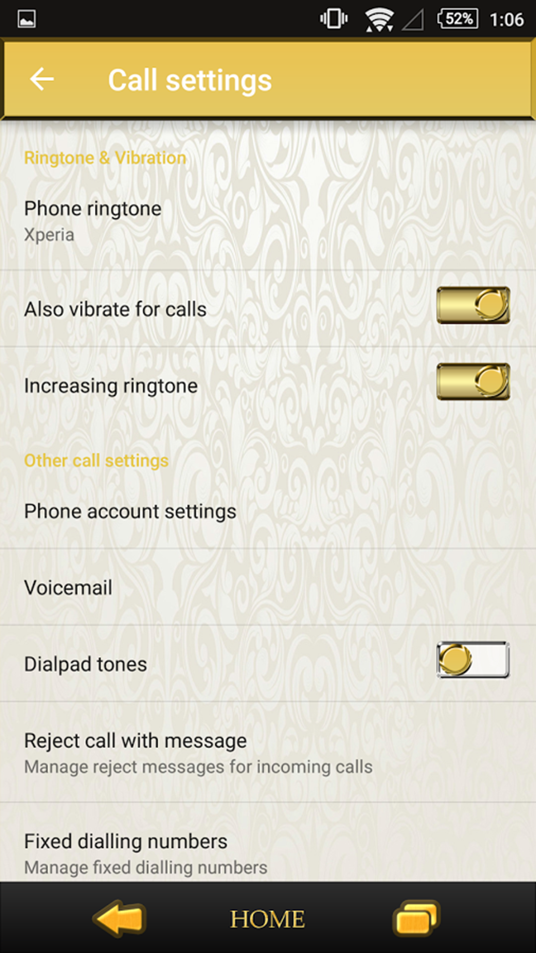 Xpria Theme - Black Gold - App on Amazon Appstore