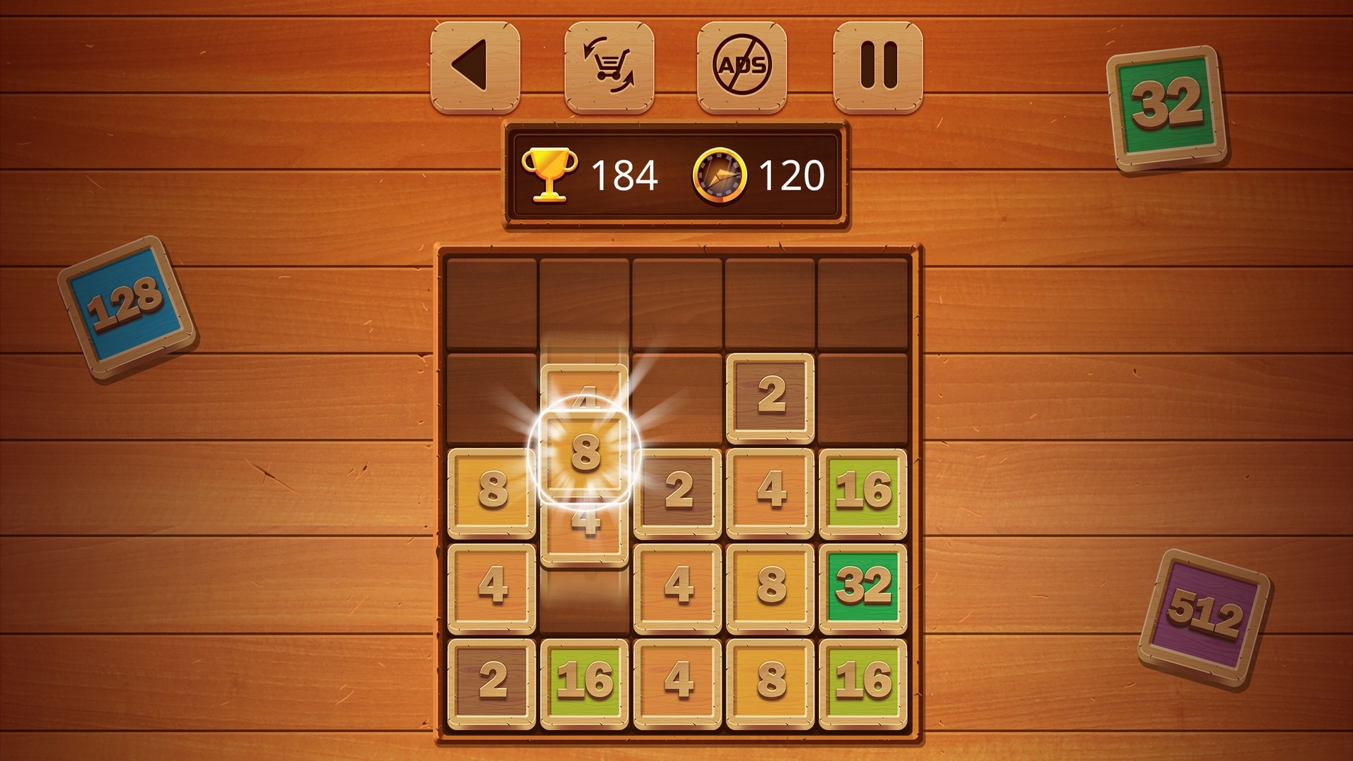 2048 Wooden Edition for TV - App on Amazon Appstore
