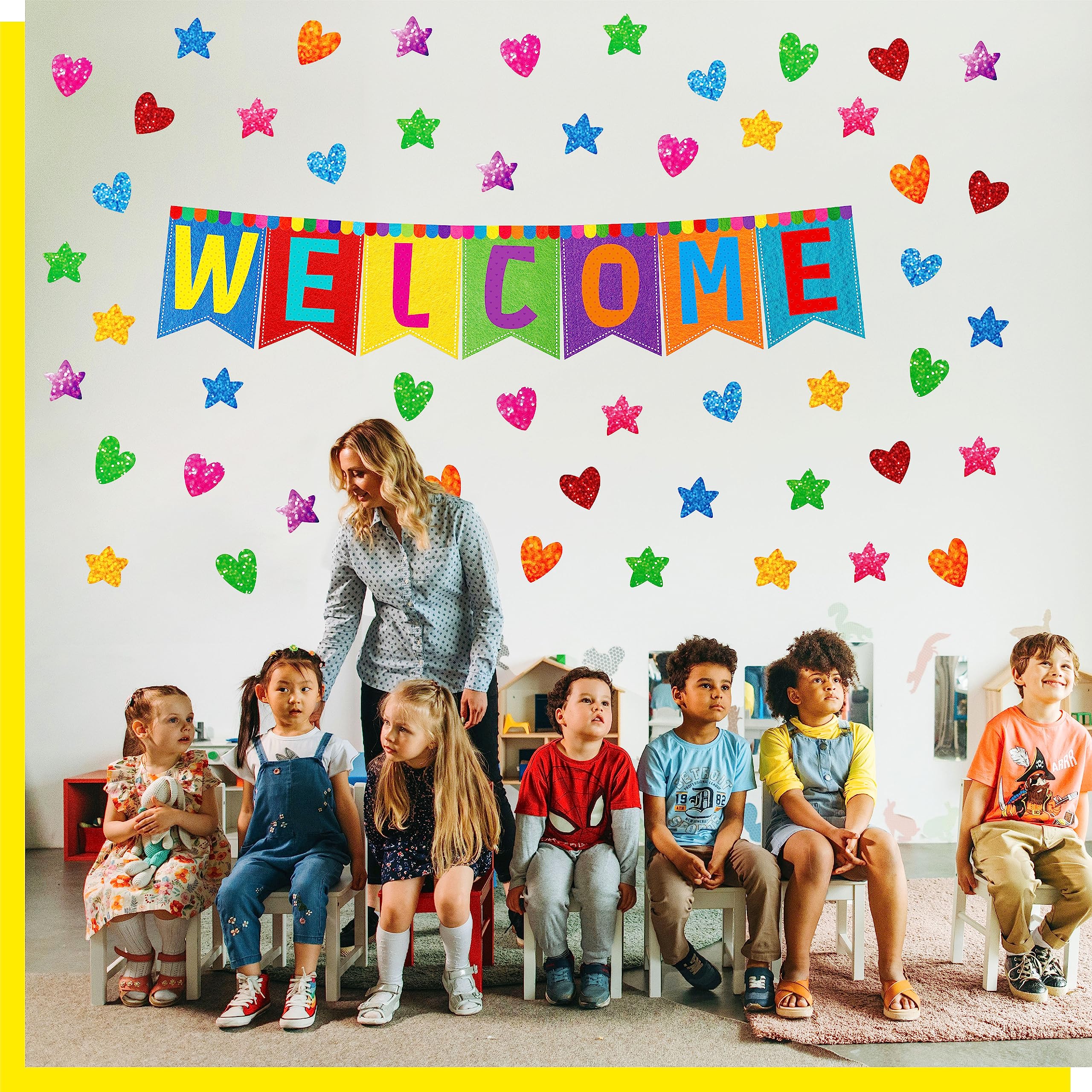 Snapklik.com : 57 PCS Welcome Bulletin Board Set, Everyone Is Welcome ...