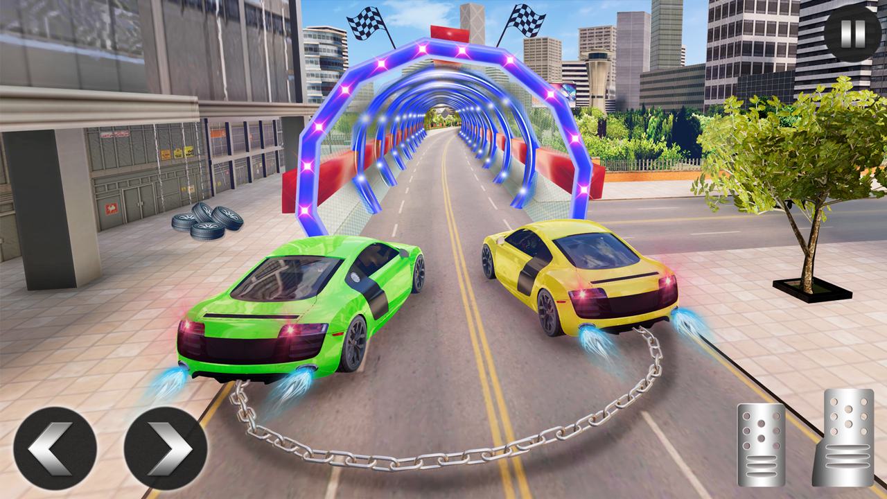 Chained Car Auto Racing Tracks: Drift Car Driving Stunt Game - App on ...