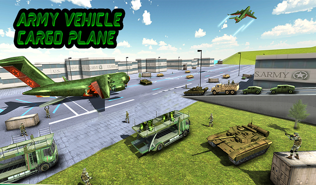 US Army Cargo Transport Plane Simulator Games, Army Transport Games 3D ...
