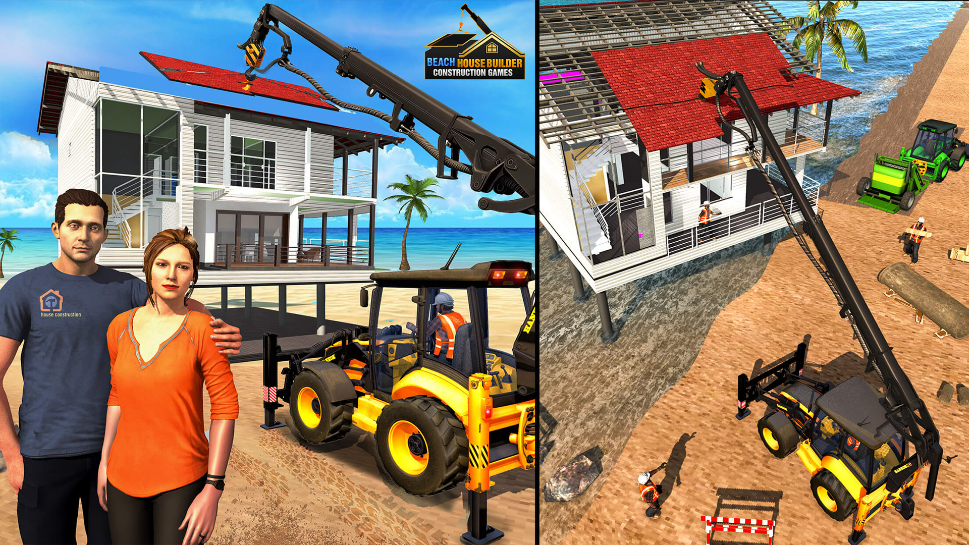 Beach House Builder Construction Games 2021 - Dream House Design Family ...