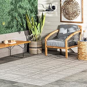 Amazon.com: nuLOOM 6' 7" x 9' Outdoor Performance Area Rug, Stain ...