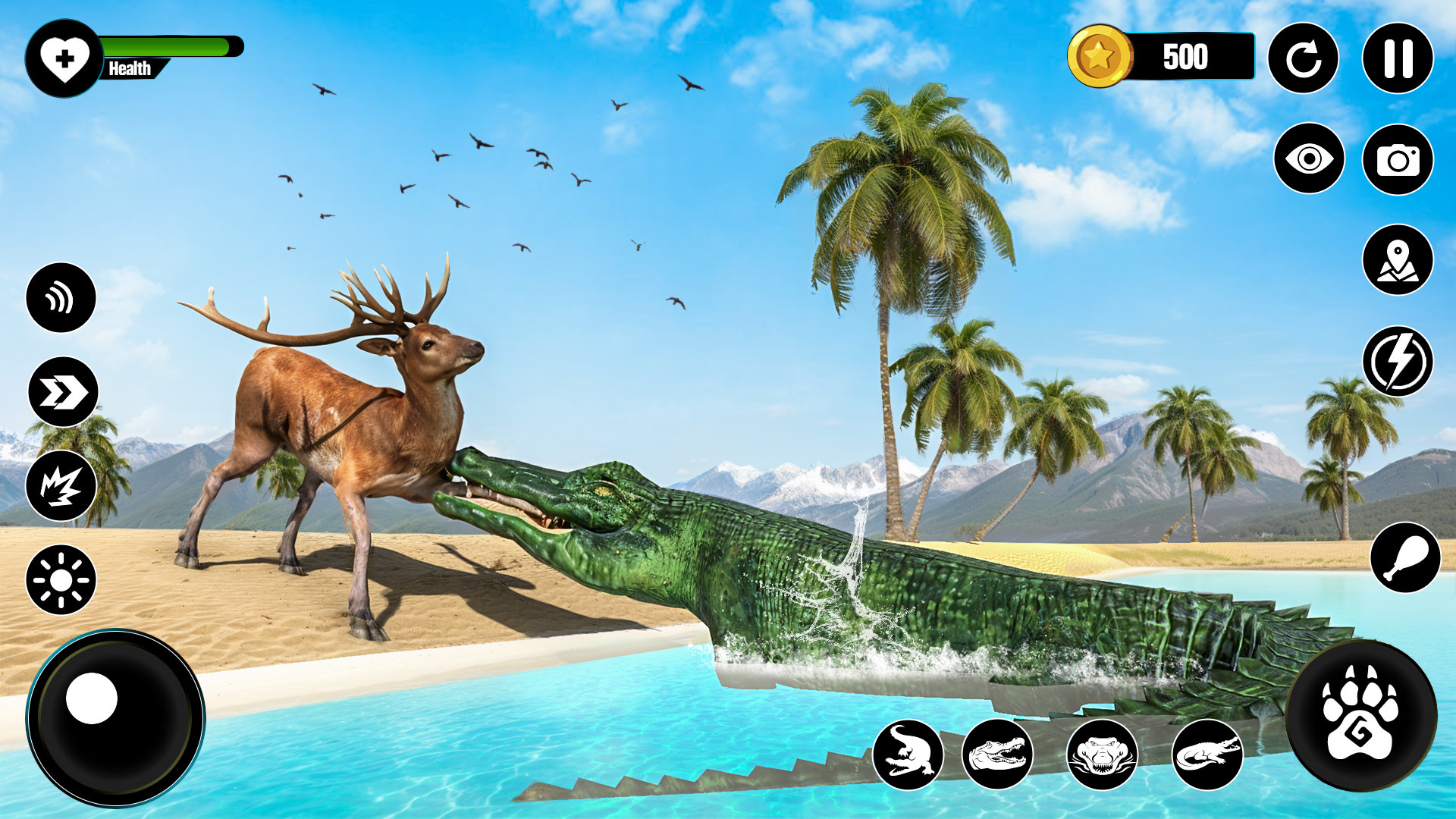 Hungry Wild Animal Crocodile - Angry Beach Hunt Simulator Game 2025 ...