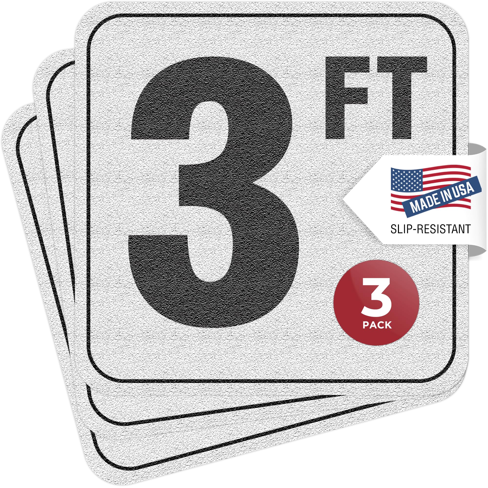 Buy Aquatic Custom Tile, 3FT Pool Depth Markers, 6x6 Inches Vinyl Pool ...