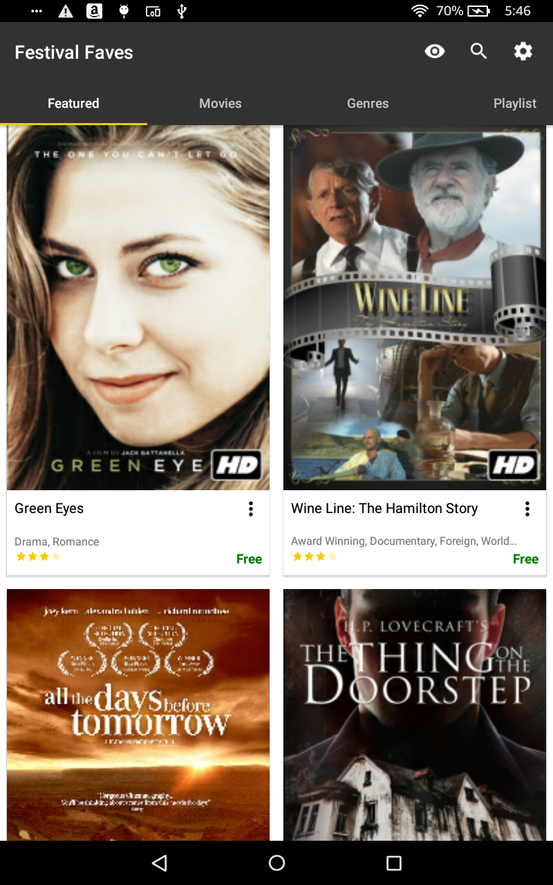 Film Festival Favorites for Fire Tablets - App on Amazon Appstore