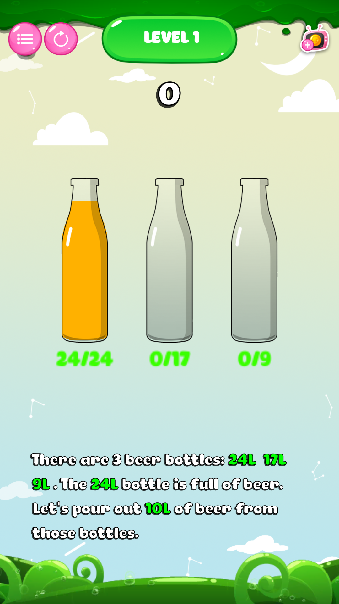 Pouring beer puzzle - App on Amazon Appstore